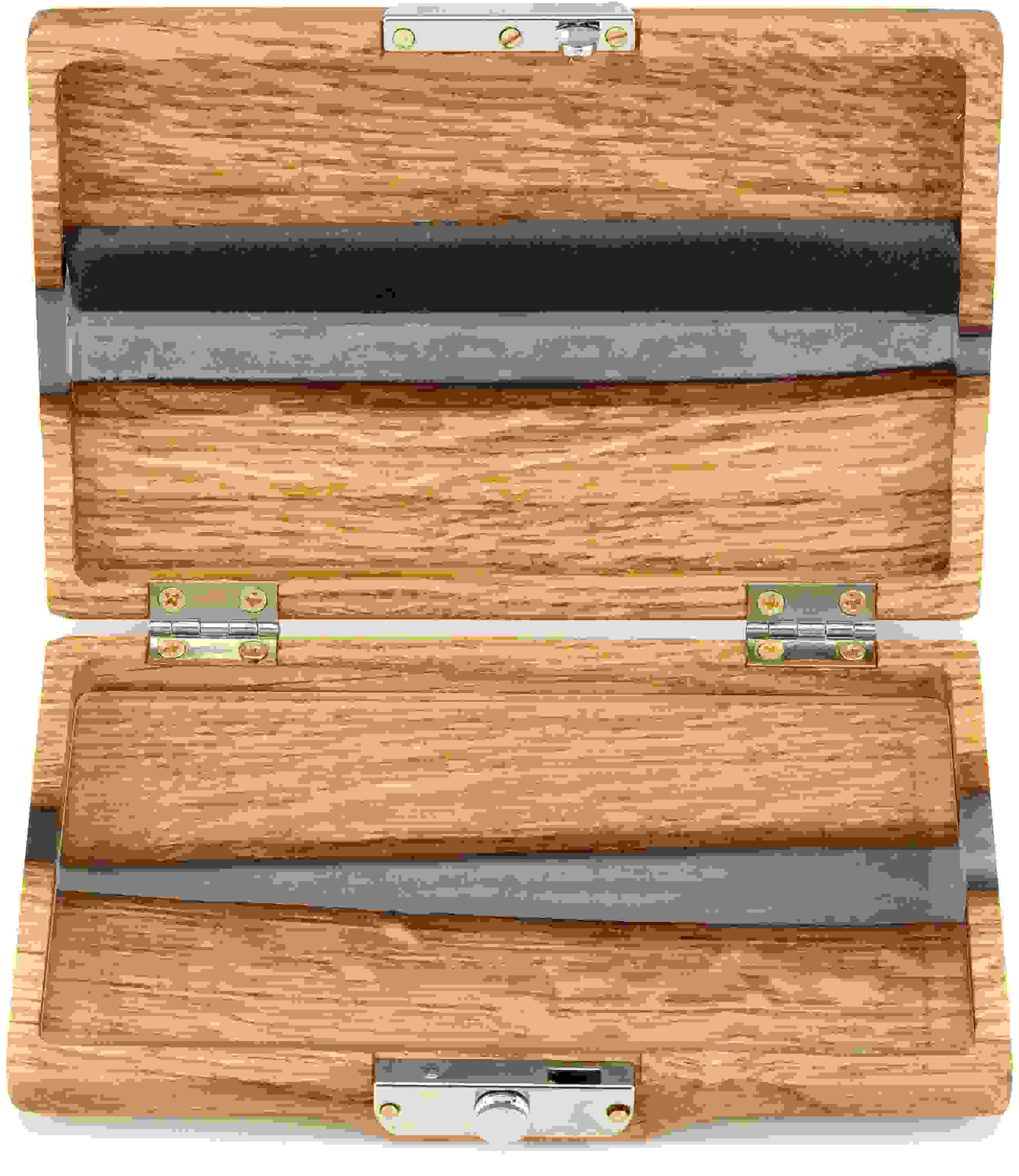 Reediano Bb Clarinet and Alto Saxophone Reed Case - Dark Oak with Gray ...