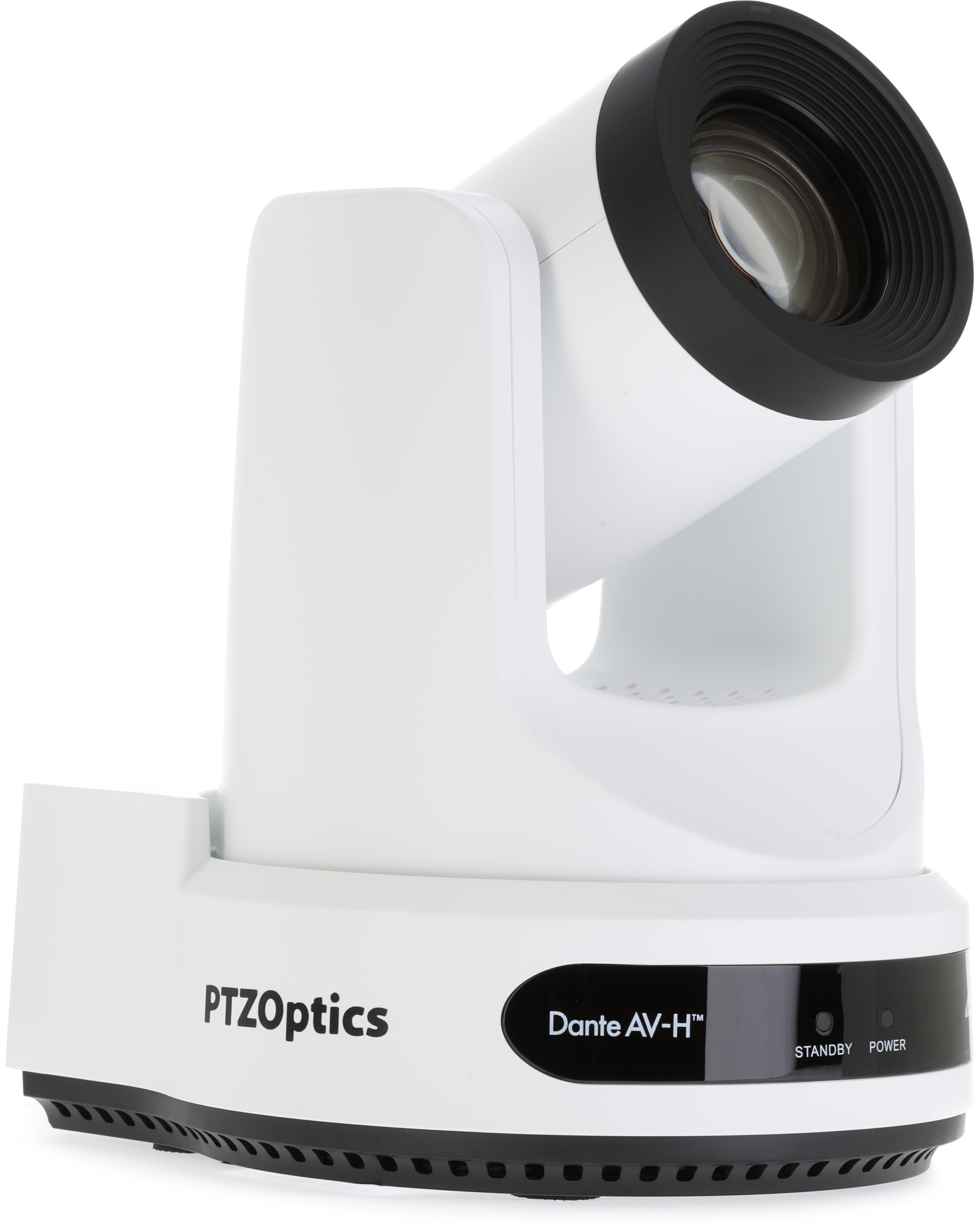 PTZOptics Link 4K 20x Optical Zoom PTZ Camera - White | Sweetwater