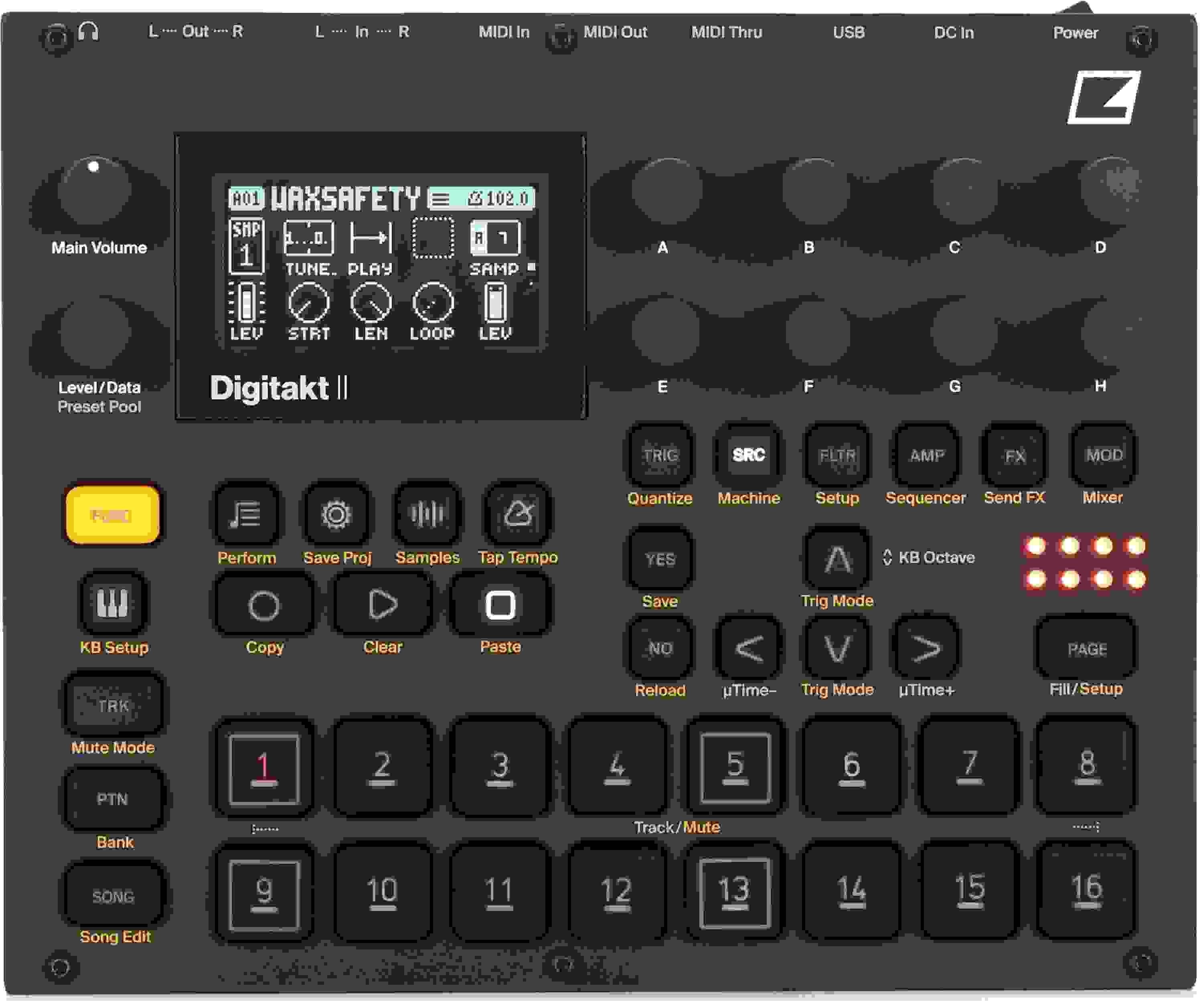 Elektron Digitakt II 16-track Stereo Drum Computer and Sampler | Sweetwater