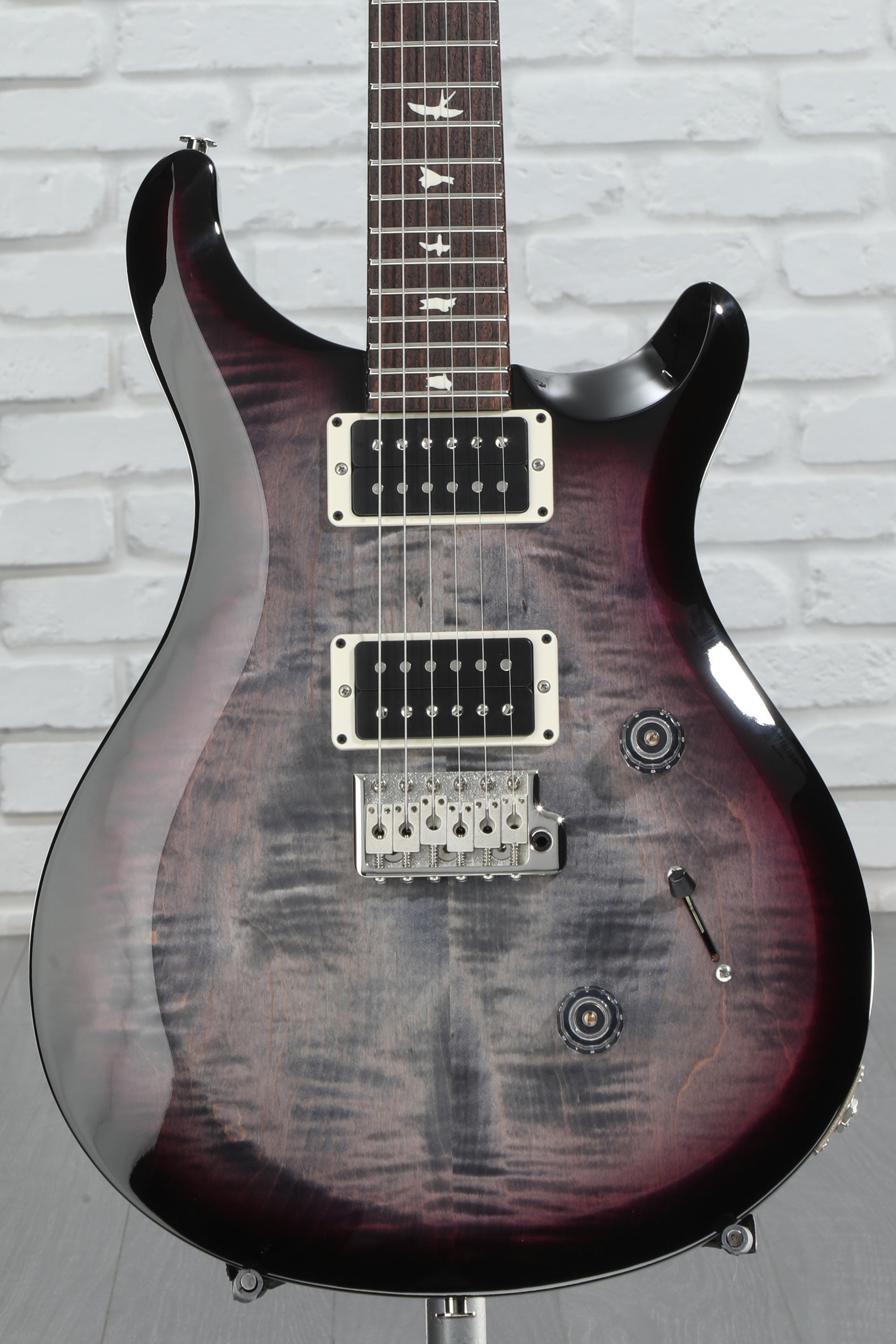 PRS S2 Custom 24 Electric Guitar - Faded Gray Black Purple Smokeburst ...