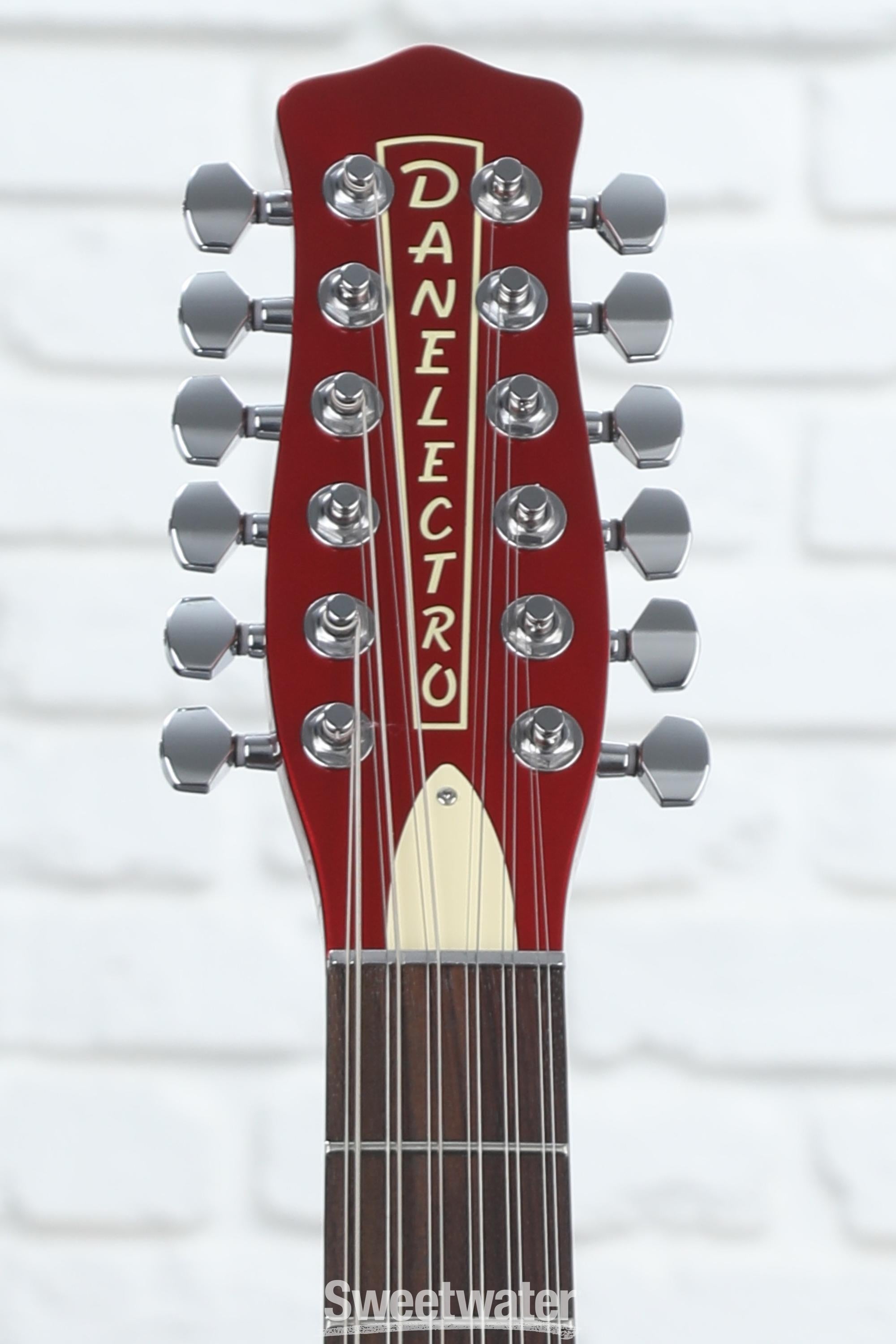 Danelectro Vintage 12 String Electric Guitar - Red Metallic | Sweetwater