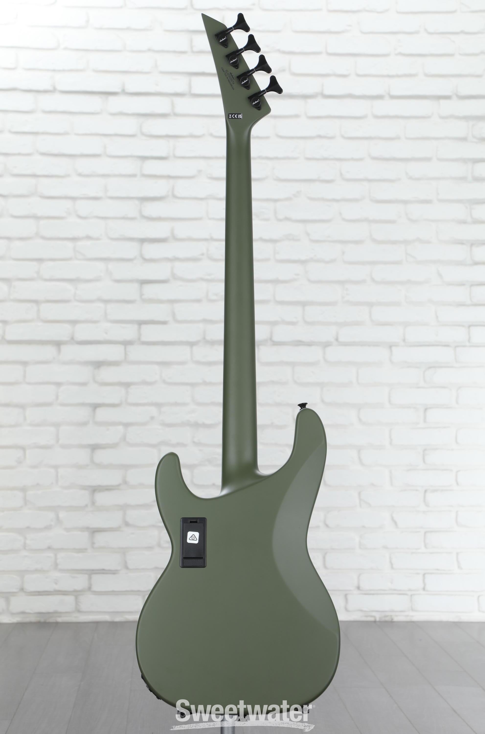 Jackson X Series Concert Bass CBXNT DX IV - Matte Army Drab | Sweetwater