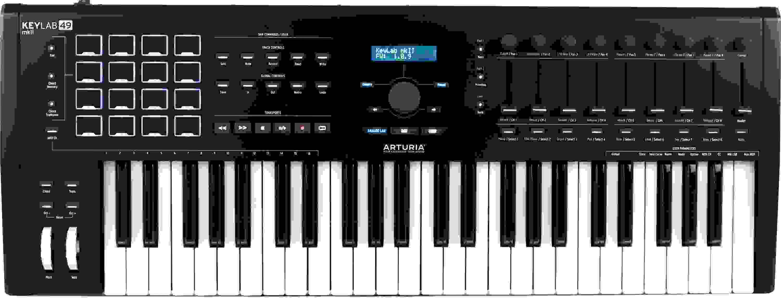 Arturia KeyLab 49 MkII 49-key Keyboard Controller - Black | Sweetwater