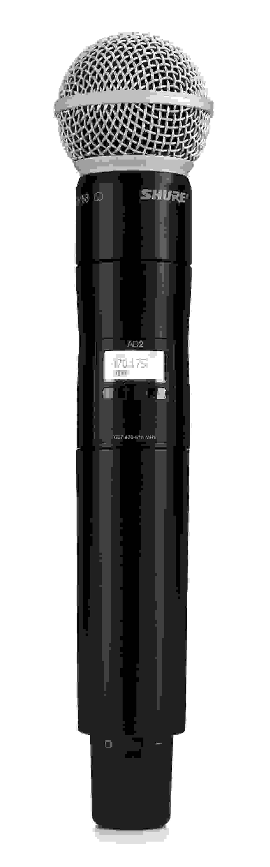 Shure AD2/SM58 Wireless Handheld Microphone Transmitter | Sweetwater