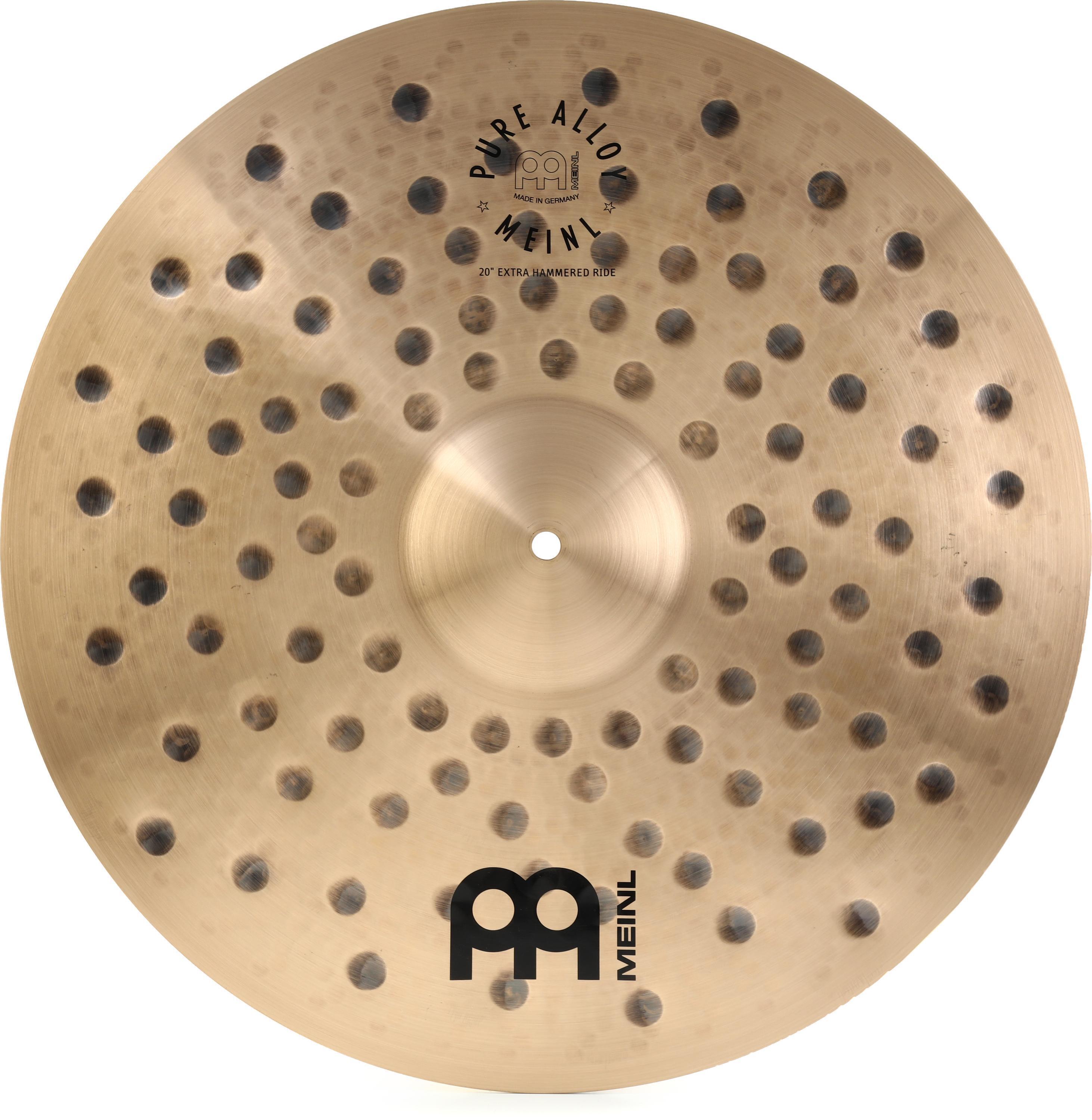 Meinl Cymbals Pure Alloy Ride Cymbal - 20 inch, Extra Hammered | Sweetwater