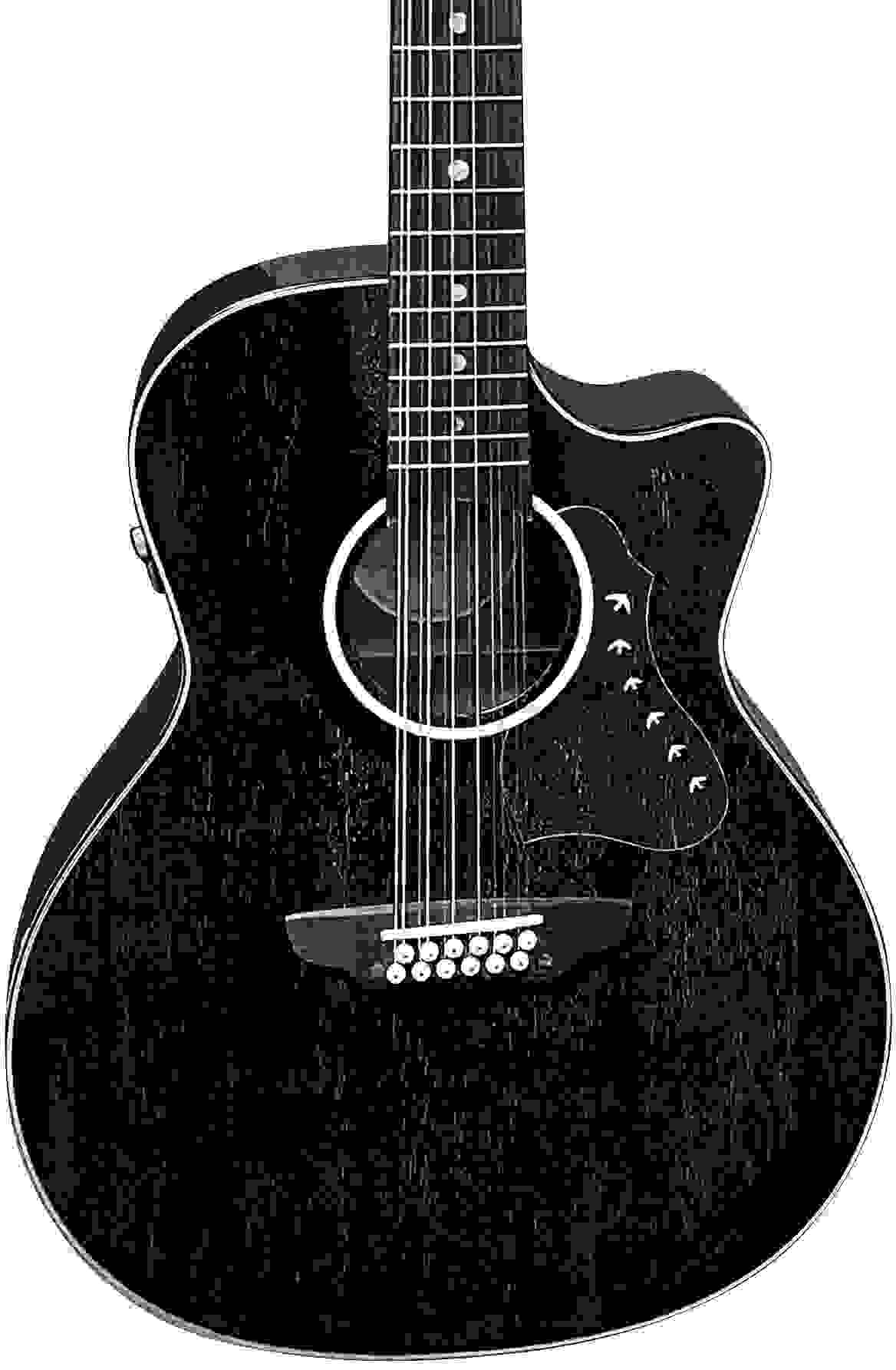Luna Moonbird GC 12-string Acoustic-electric Guitar - Midnight Blue ...