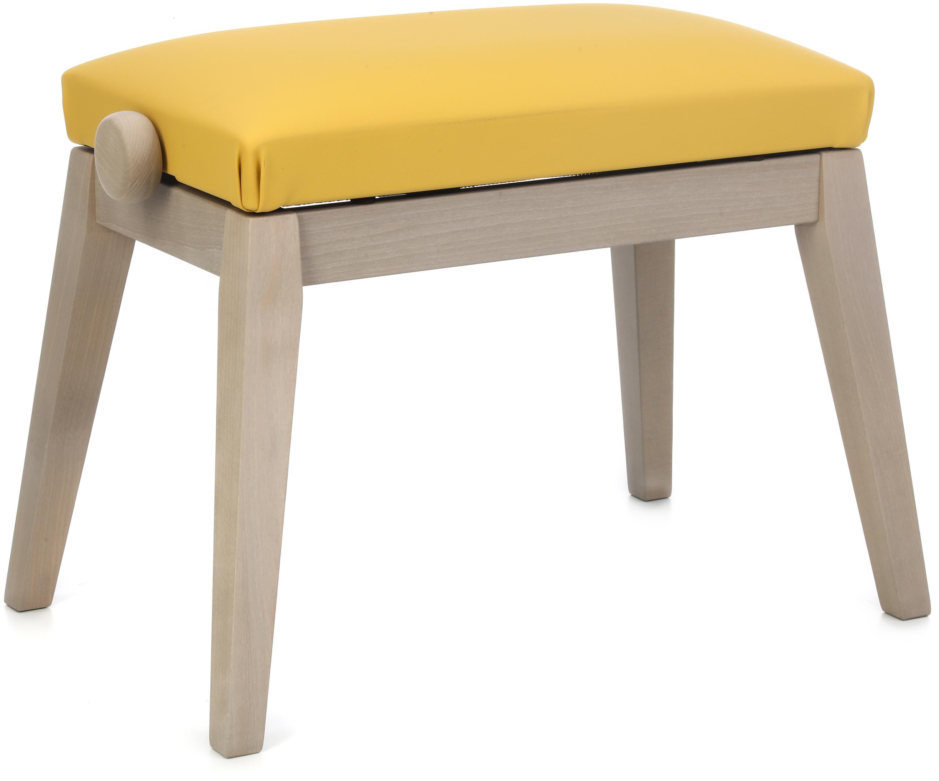 K&M 13942 European Beech Piano Bench - Translucent Gray with Yellow ...