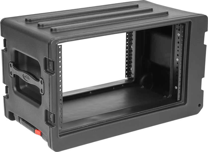 SKB 6U rSeries Shallow Rolling Rack Case | Sweetwater
