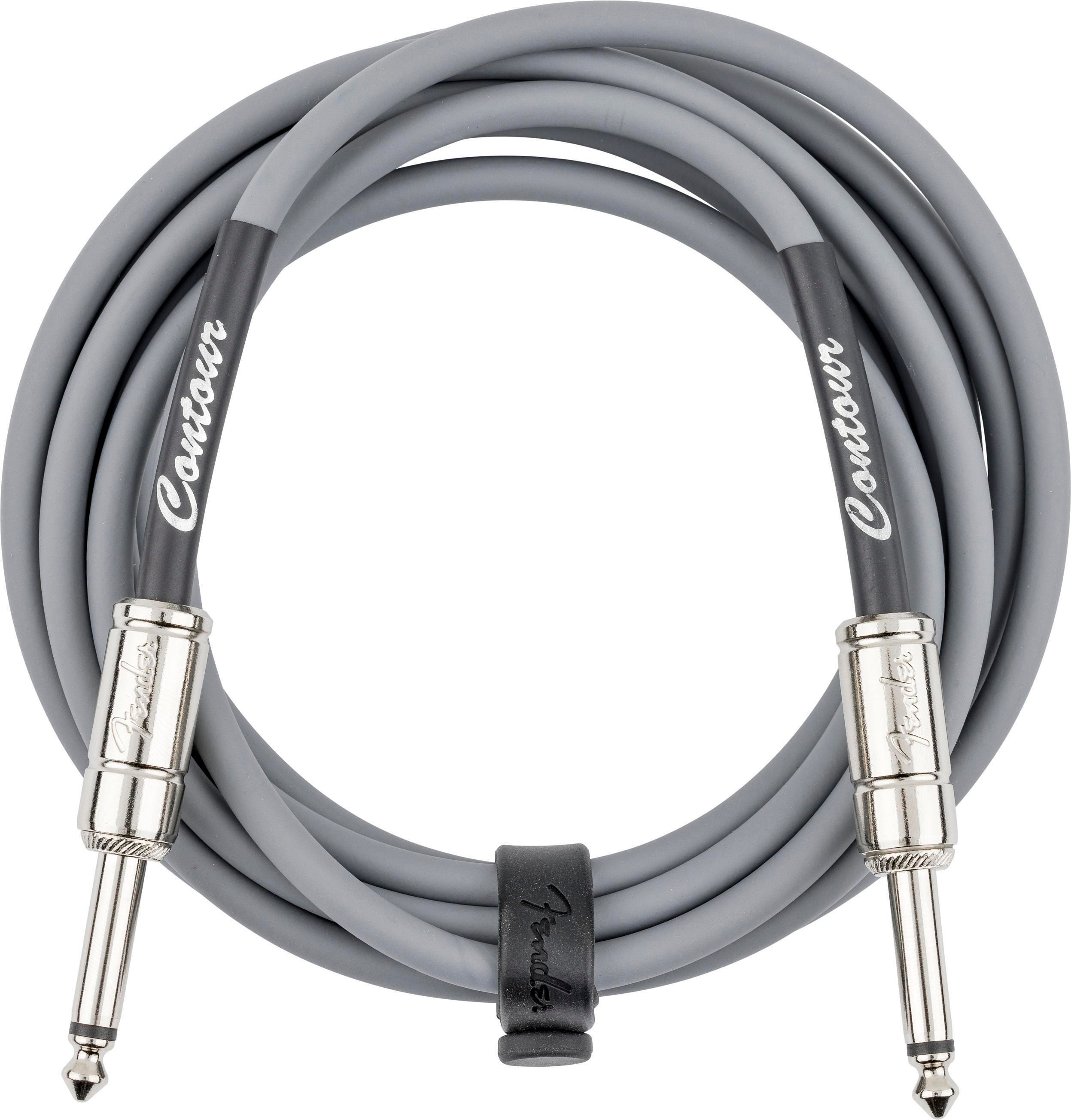 Fender Contour Series Instrument Cable - Inca Silver, 10 feet | Sweetwater