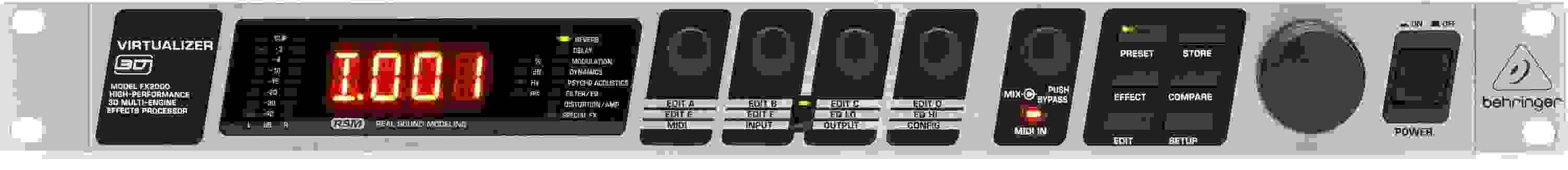 Behringer Virtualizer 3D FX2000 Effects Processor | Sweetwater