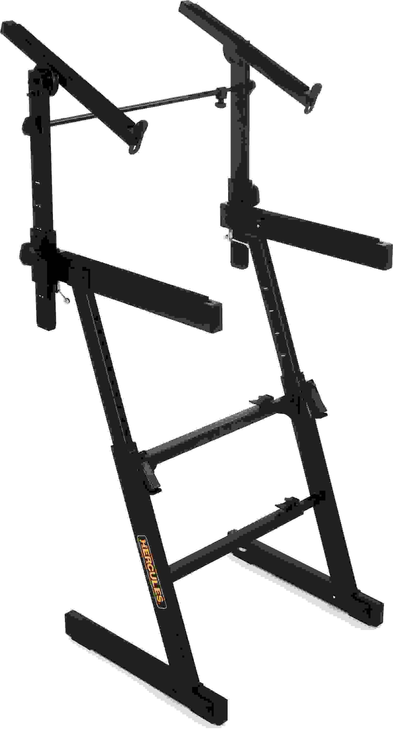 Hercules Stands KS410B Autolock Z-Keyboard Stand with Tier | Sweetwater