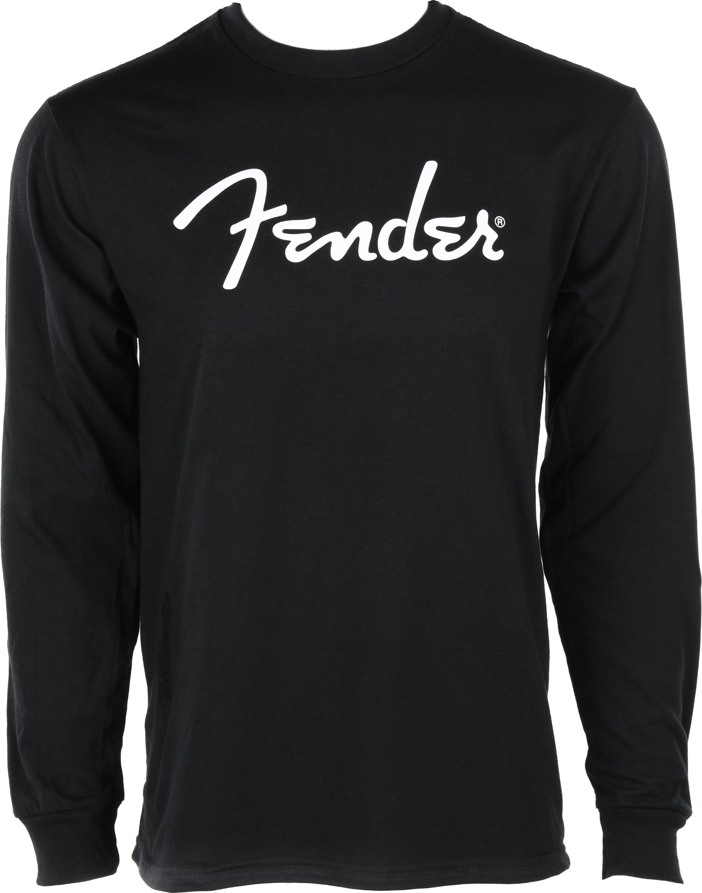 Fender Long-sleeve Logo T-shirt - Small | Sweetwater