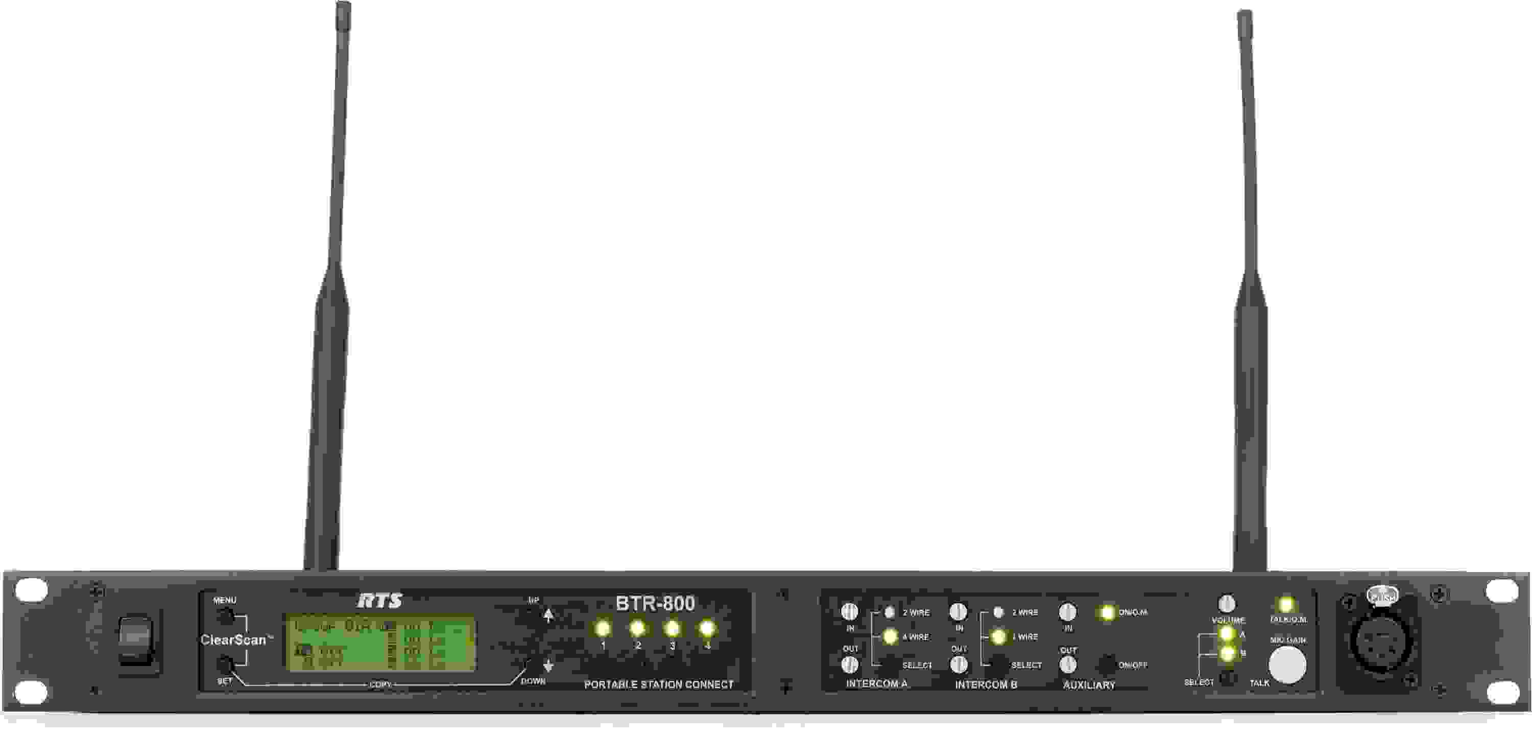 RTS BTR-800 2-channel Wireless Intercom Base Station - E88 Band - 5-pin ...