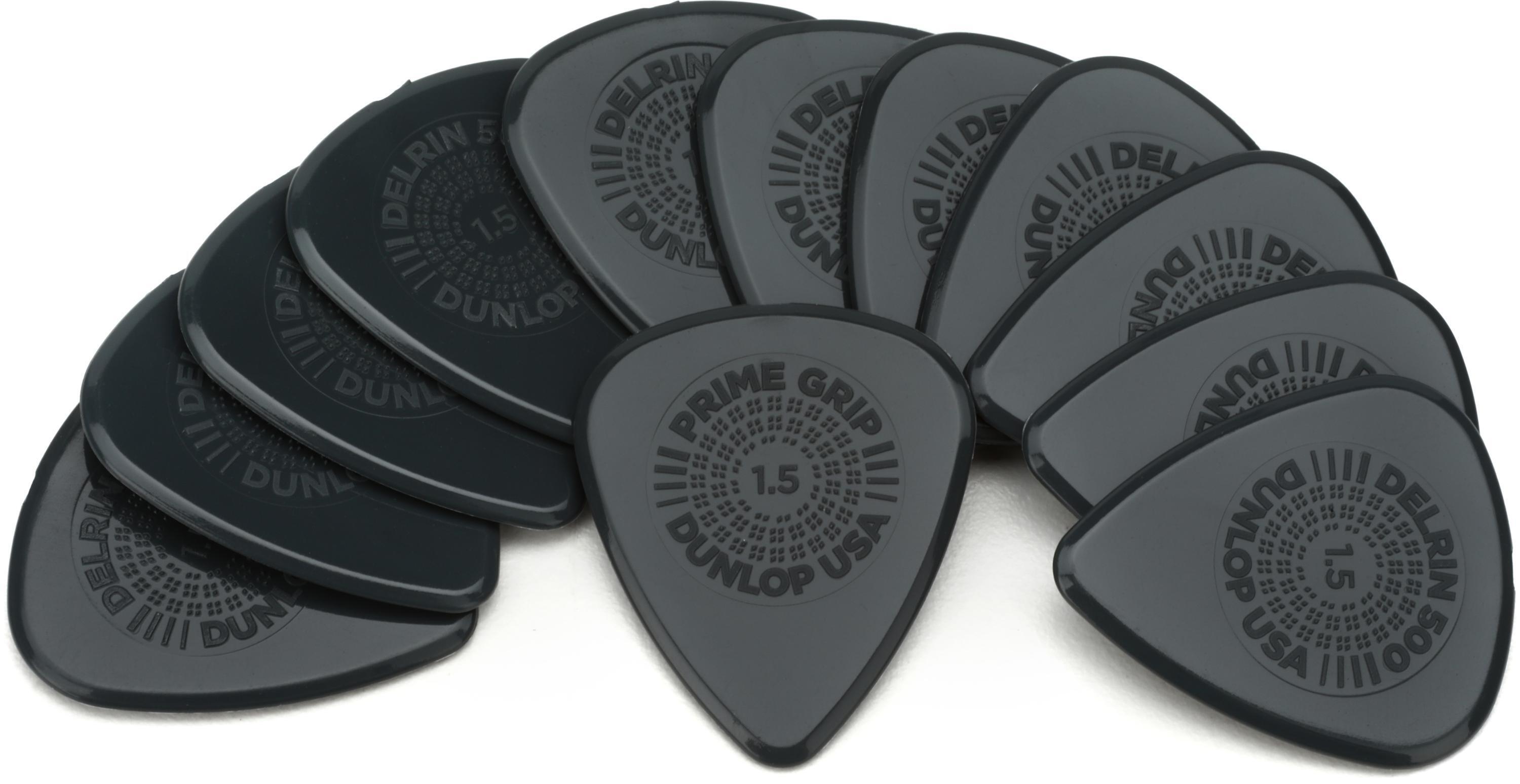 Dunlop 450P150 Prime Grip Delrin 500 Guitar Picks 1.50mm 12-pack ...