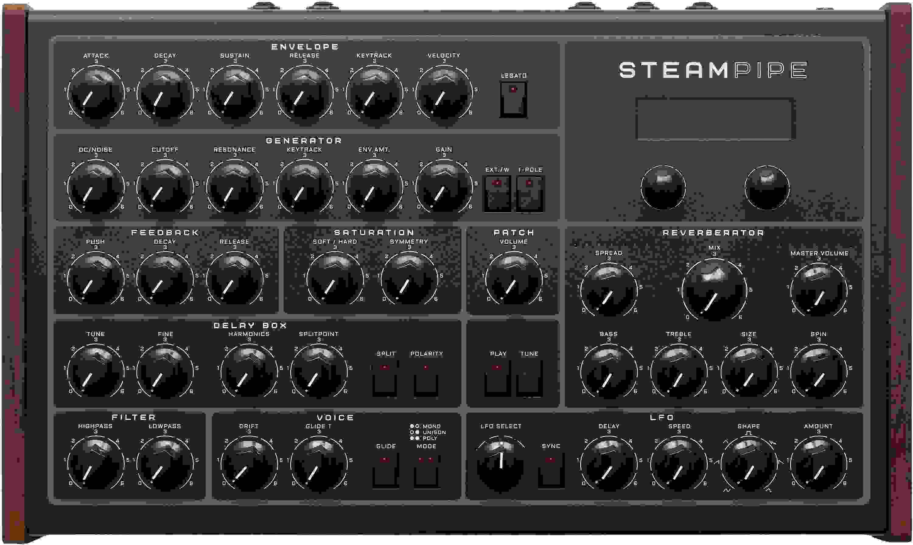 Erica Synths Steampipe Polyphonic Modeling Synthesizer | Sweetwater