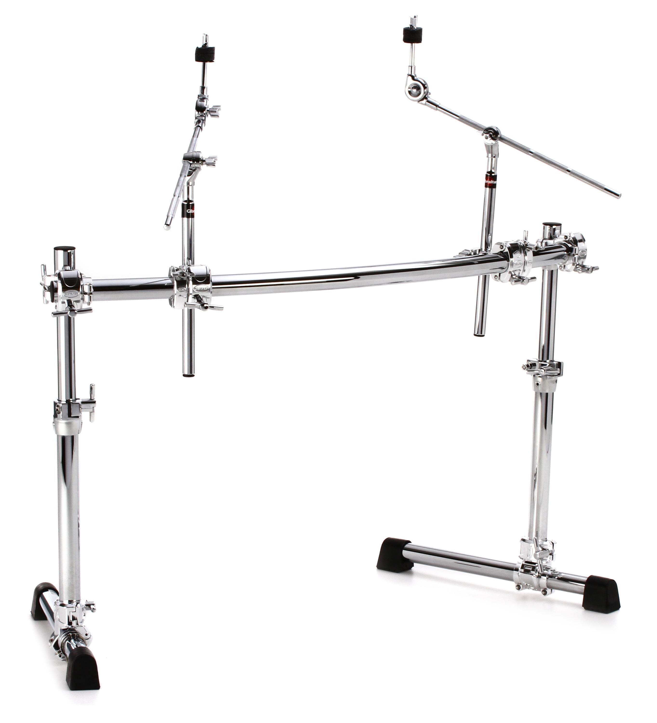 Gibraltar GCS500H Chrome Series Height Adjustable Curved Rack with 2 ...