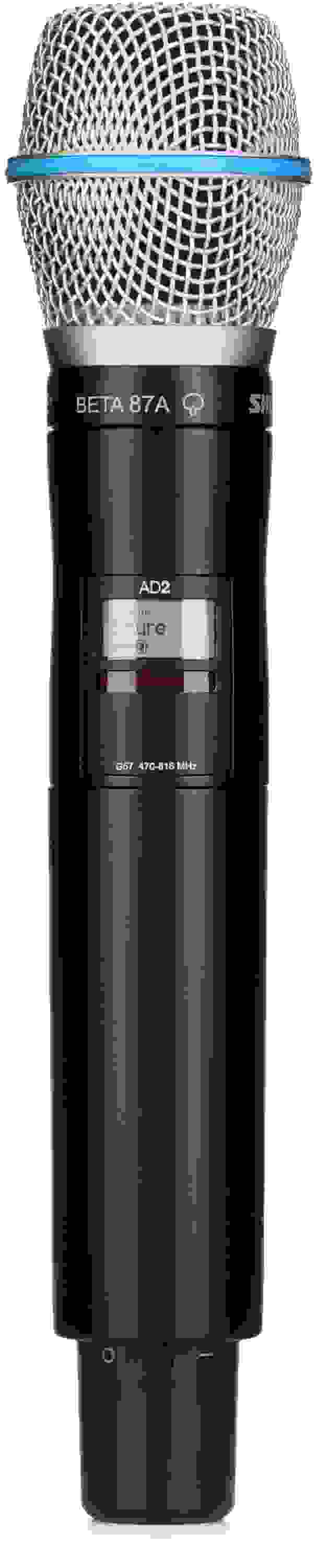 Shure AD2/B87A Wireless Handheld Microphone Transmitter | Sweetwater