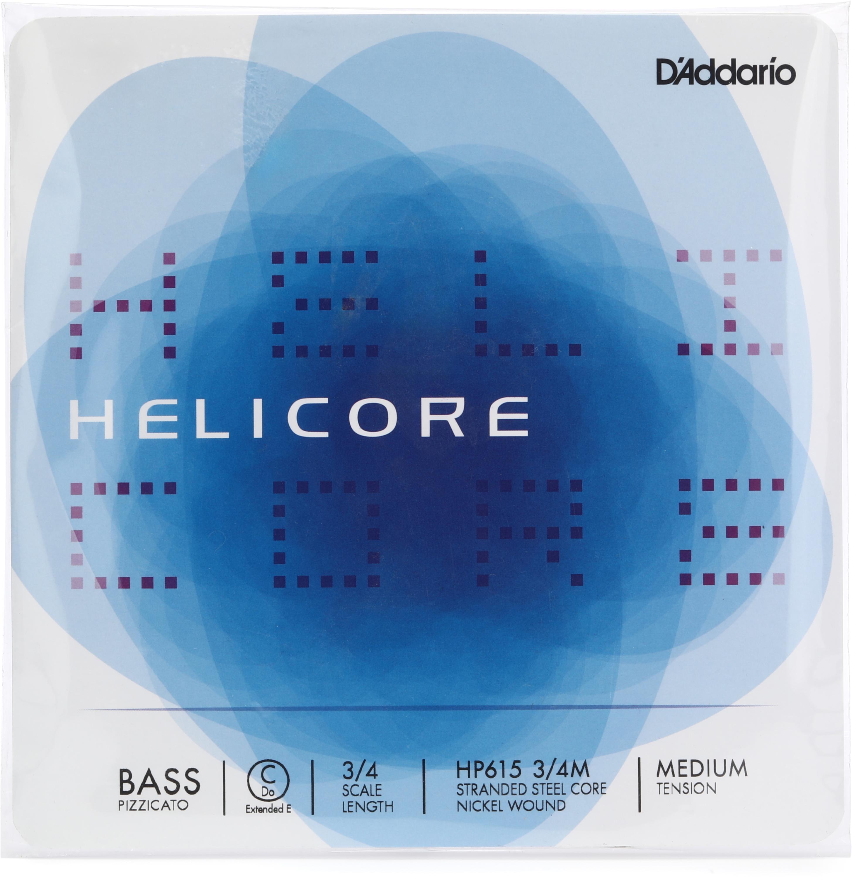 D'Addario HP615 3/4M Helicore Pizzicato Double Bass C (Extended E ...
