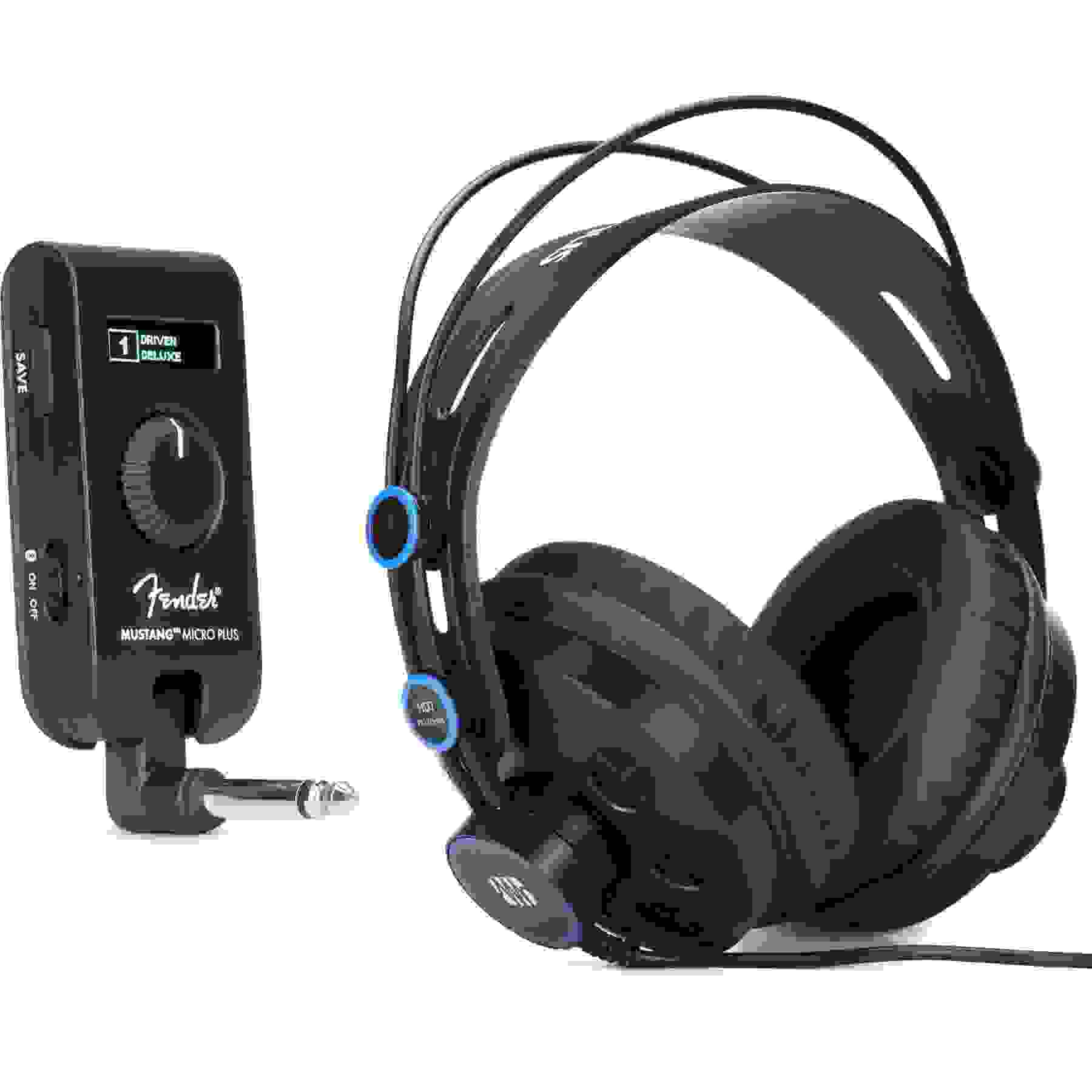 Fender Mustang Micro Plus Headphone Guitar Amp with PreSonus HD7 ...