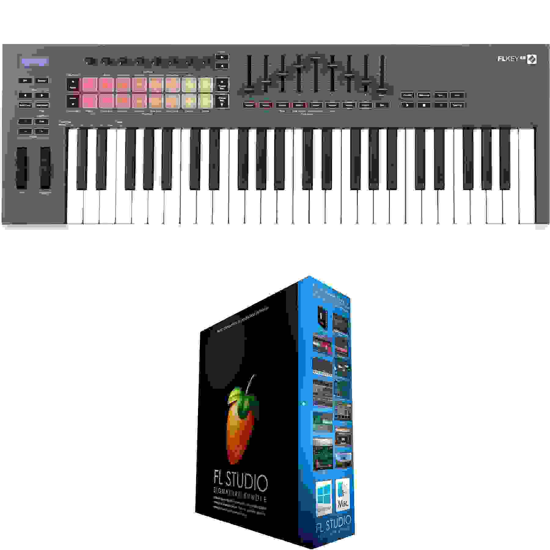 Novation FLkey 49 Keyboard Controller and FL Studio 20 Signature ...