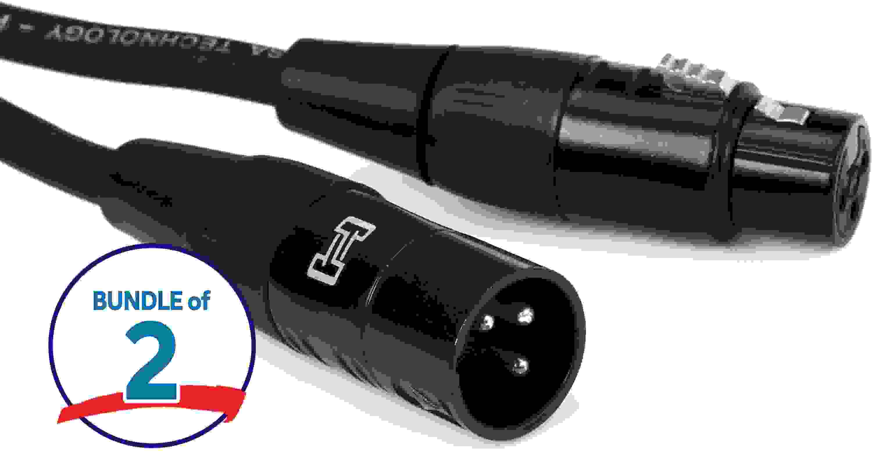 Hosa HMIC-020 Pro Microphone Cable 2-Pack - 20 foot | Sweetwater