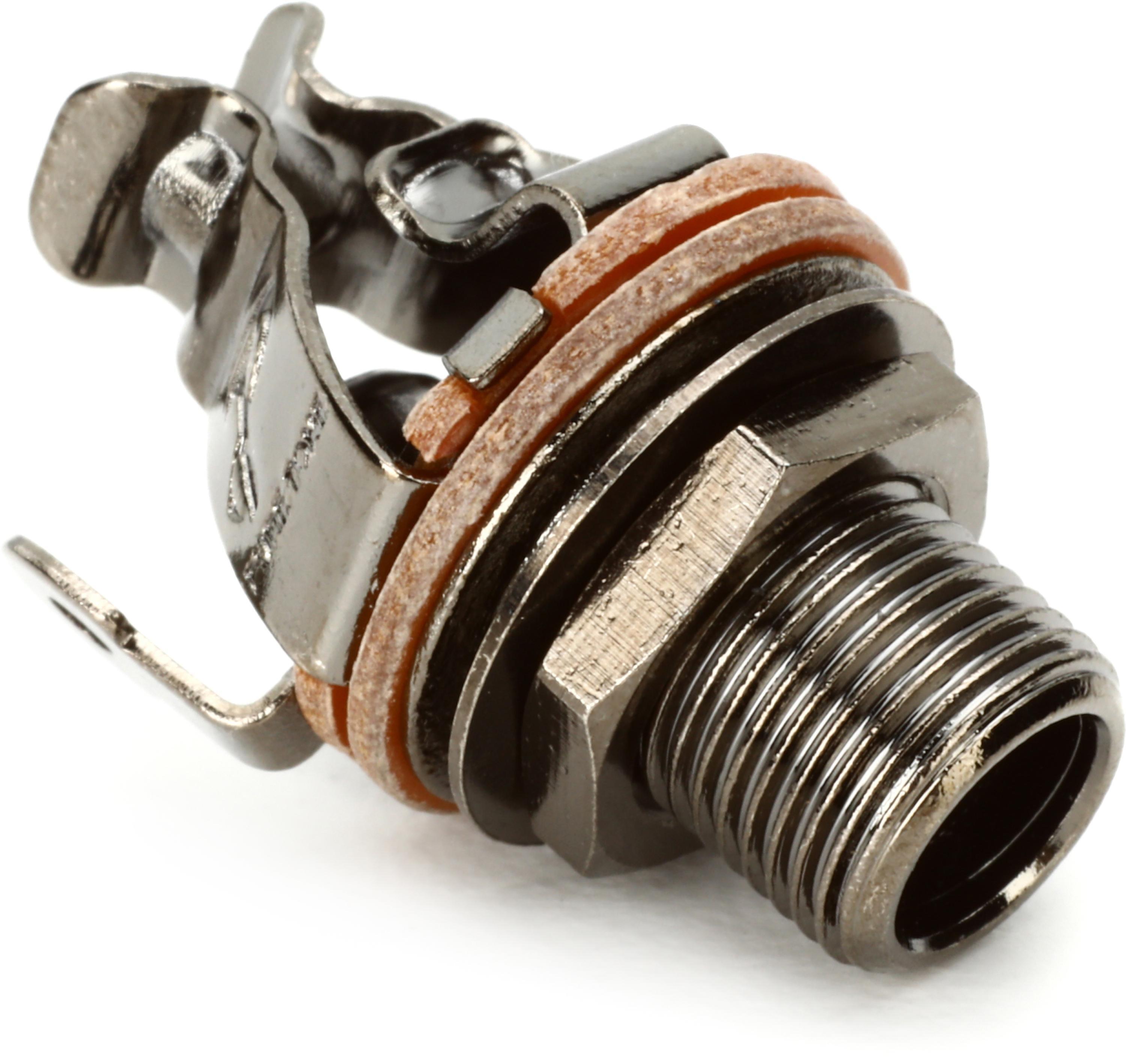 Pure Tone PTT1BN Pure Tone Mono Output Jack - Black Nickel | Sweetwater