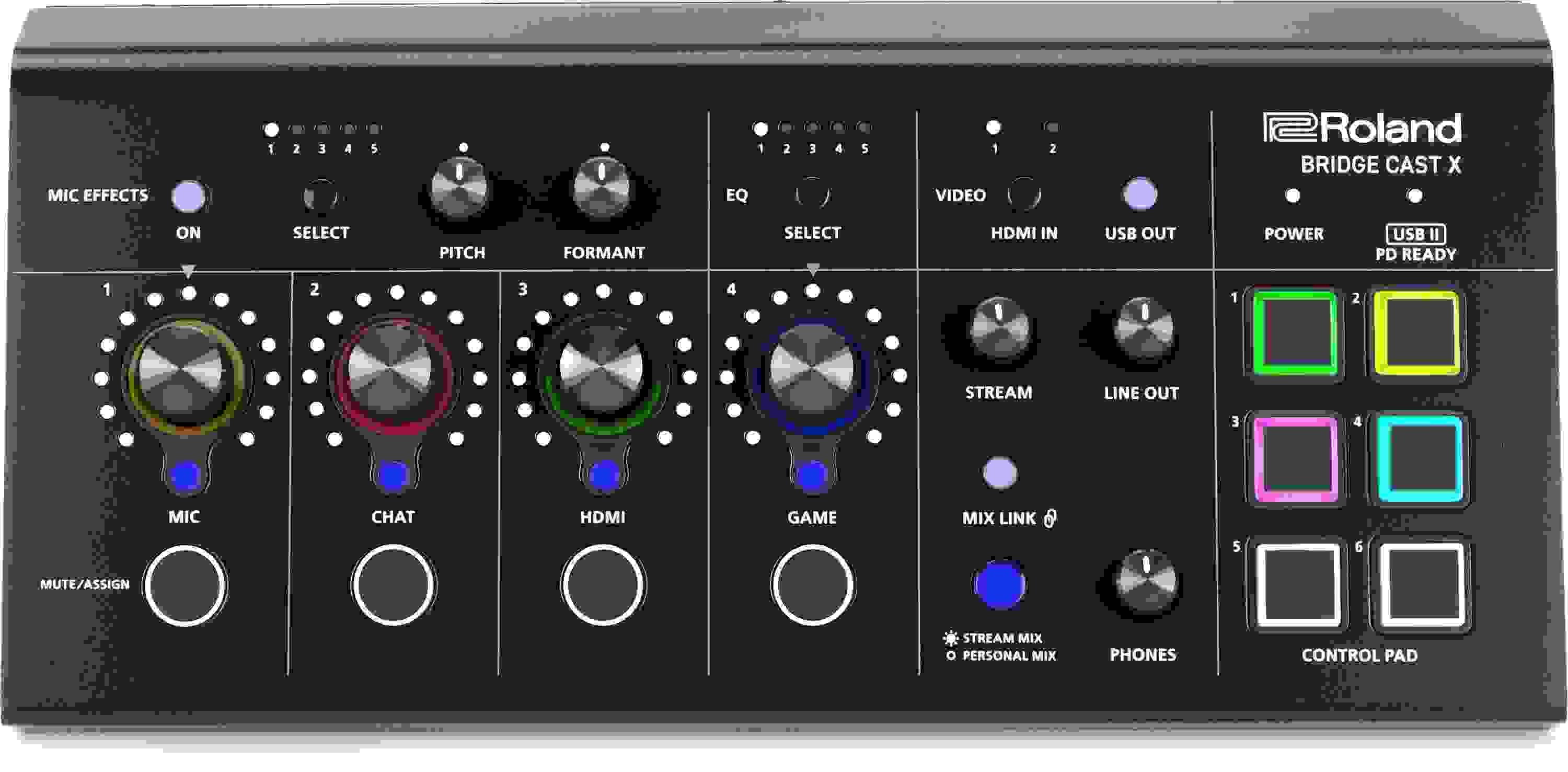 Roland Bridge Cast X Dual-bus Pro Streaming Mixer | Sweetwater