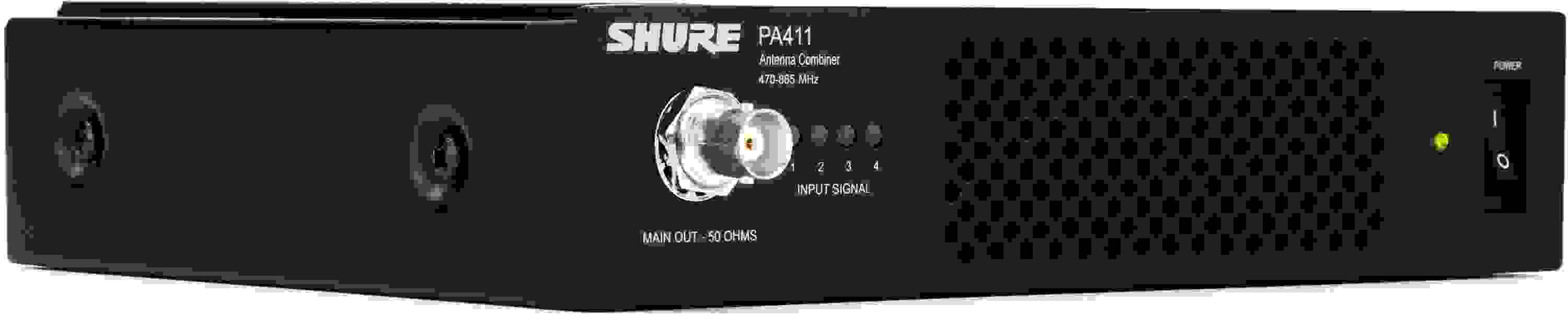 Shure PA411 Antenna Combiner for PSM 300 Series Wireless | Sweetwater