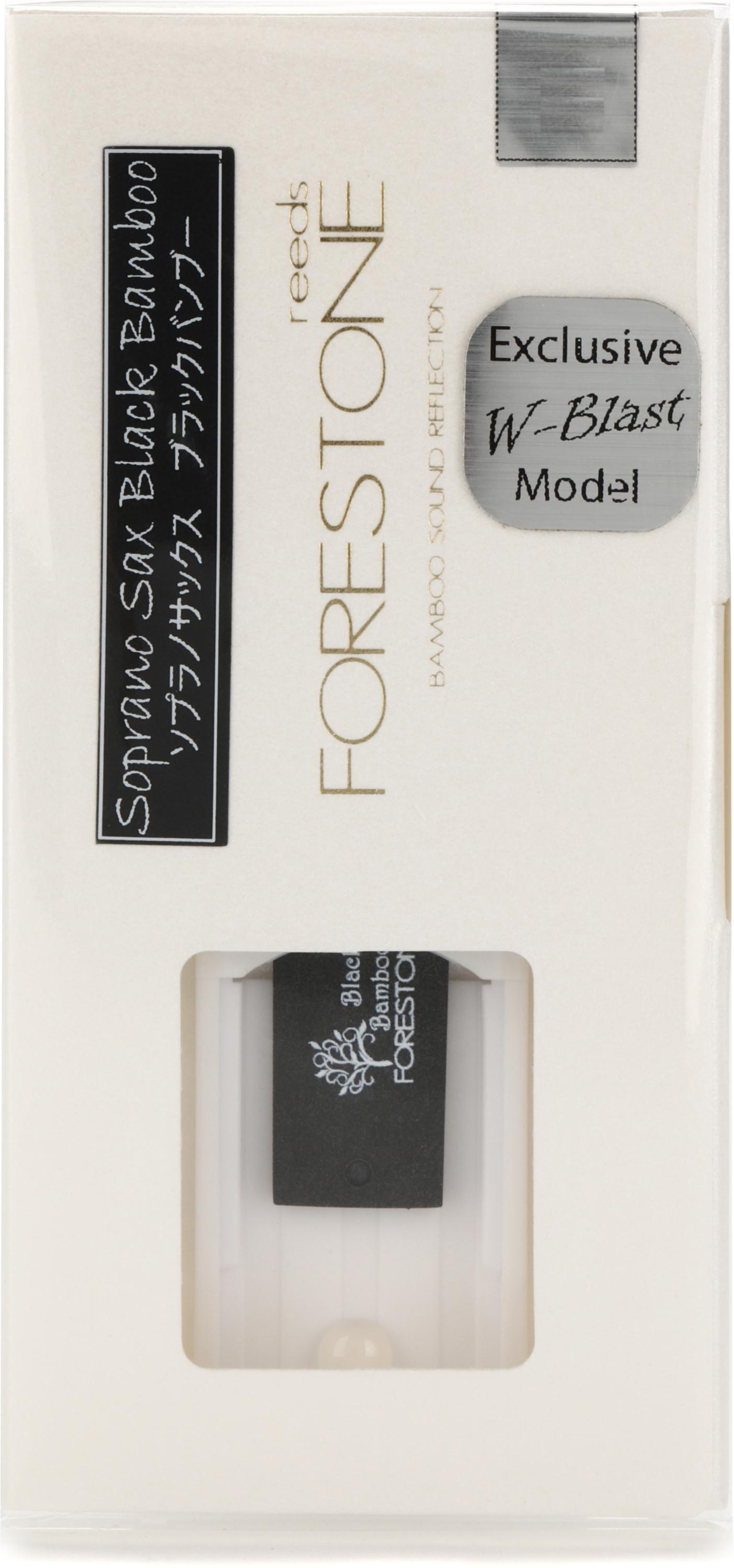 Forestone Japan FBWSH Black Bamboo W-Blast Soprano Saxophone Reed - Hard | Sweetwater