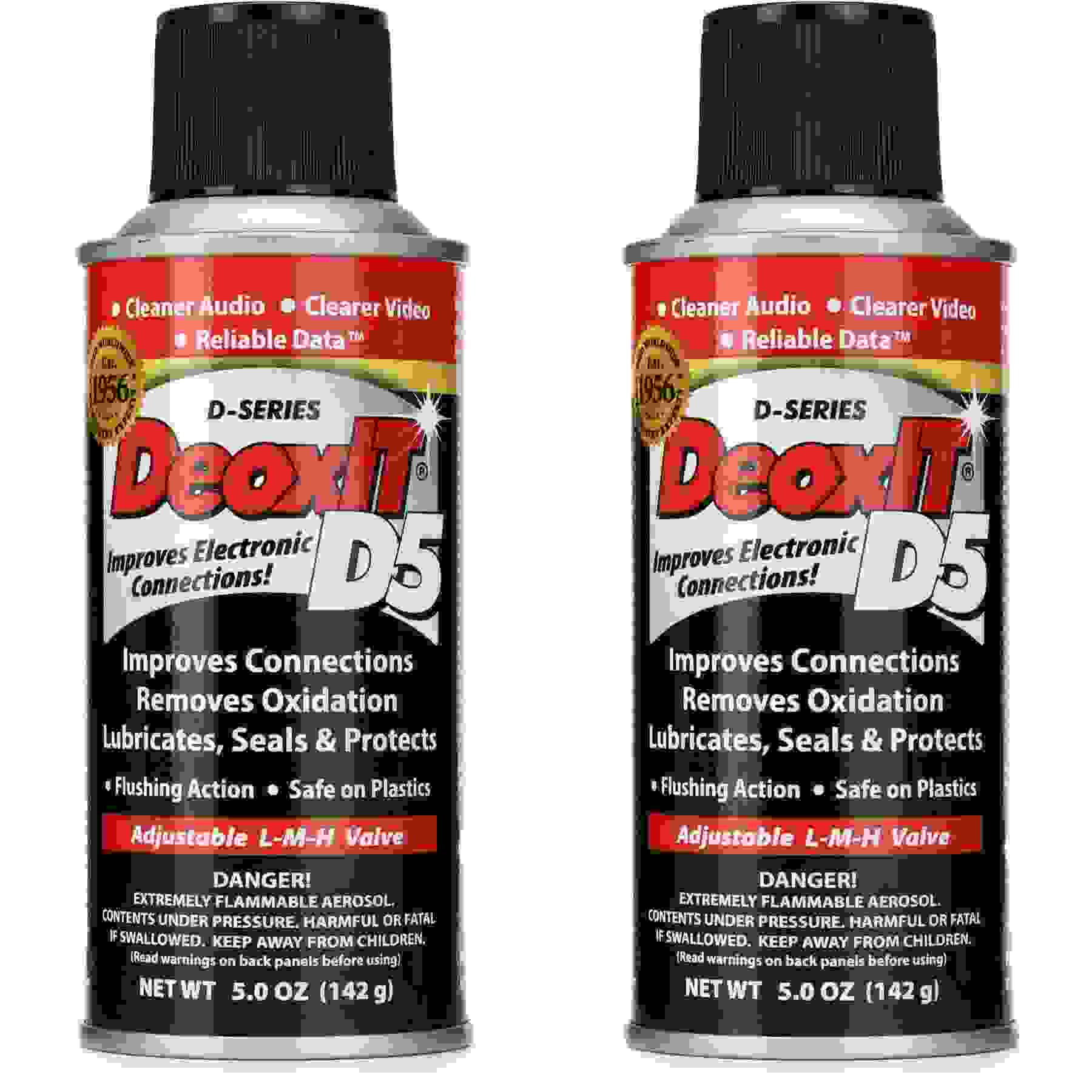 CAIG Laboratories DeoxIT D5 Contact Cleaner 5% Solutions (2 Pack ...