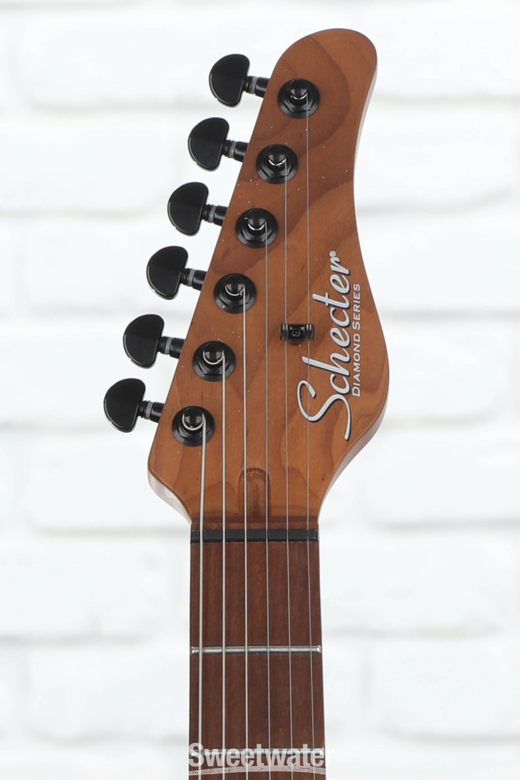 Schecter Traditional Pro Electric Guitar - Satin Trans Blue Burst ...