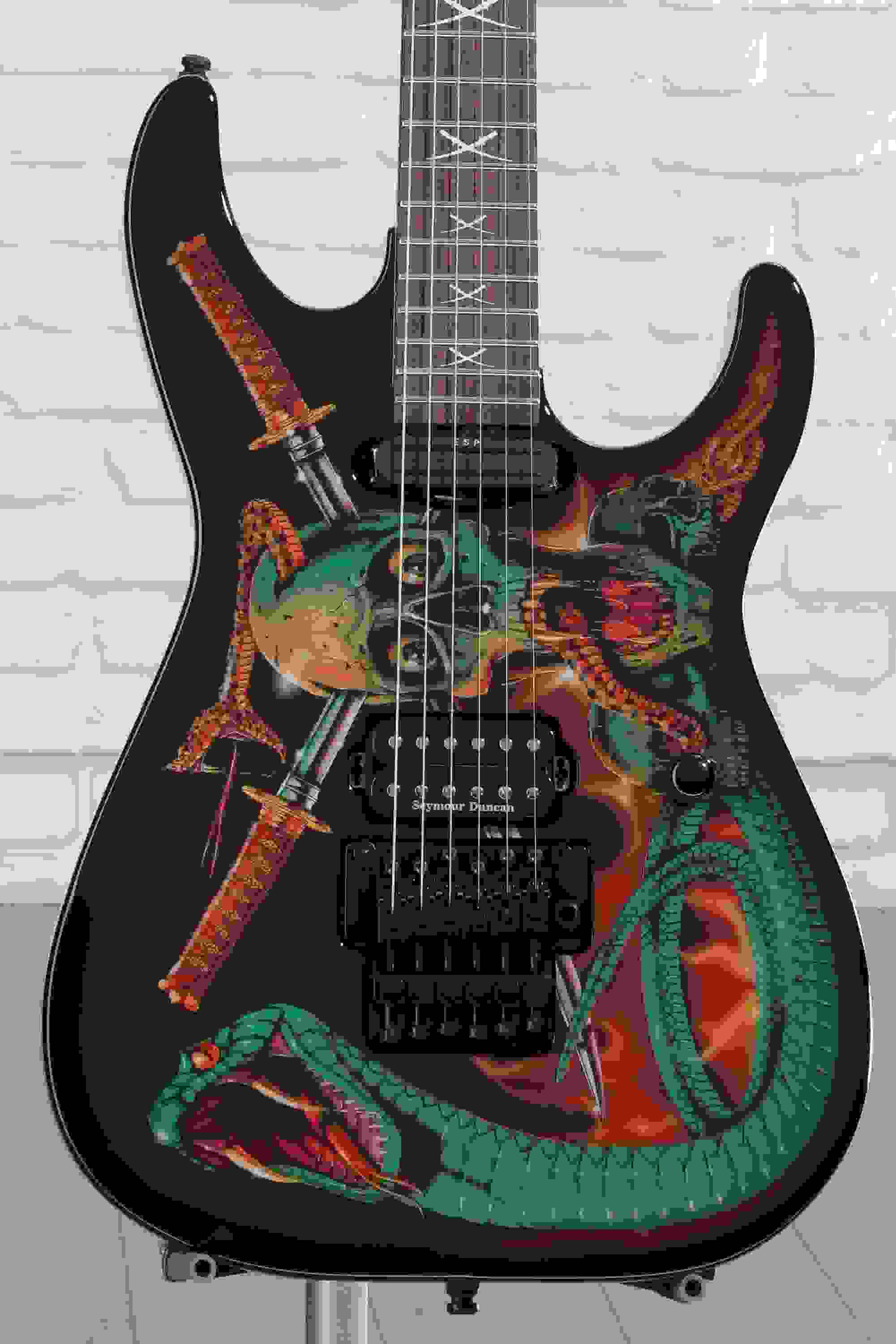 ESP George Lynch Signature Electric Guitar - Skull and Snakes | Sweetwater