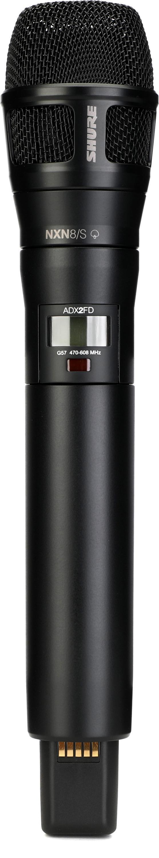 Shure ADX2FD/N8S Wireless Handheld Microphone Transmitter - Black ...
