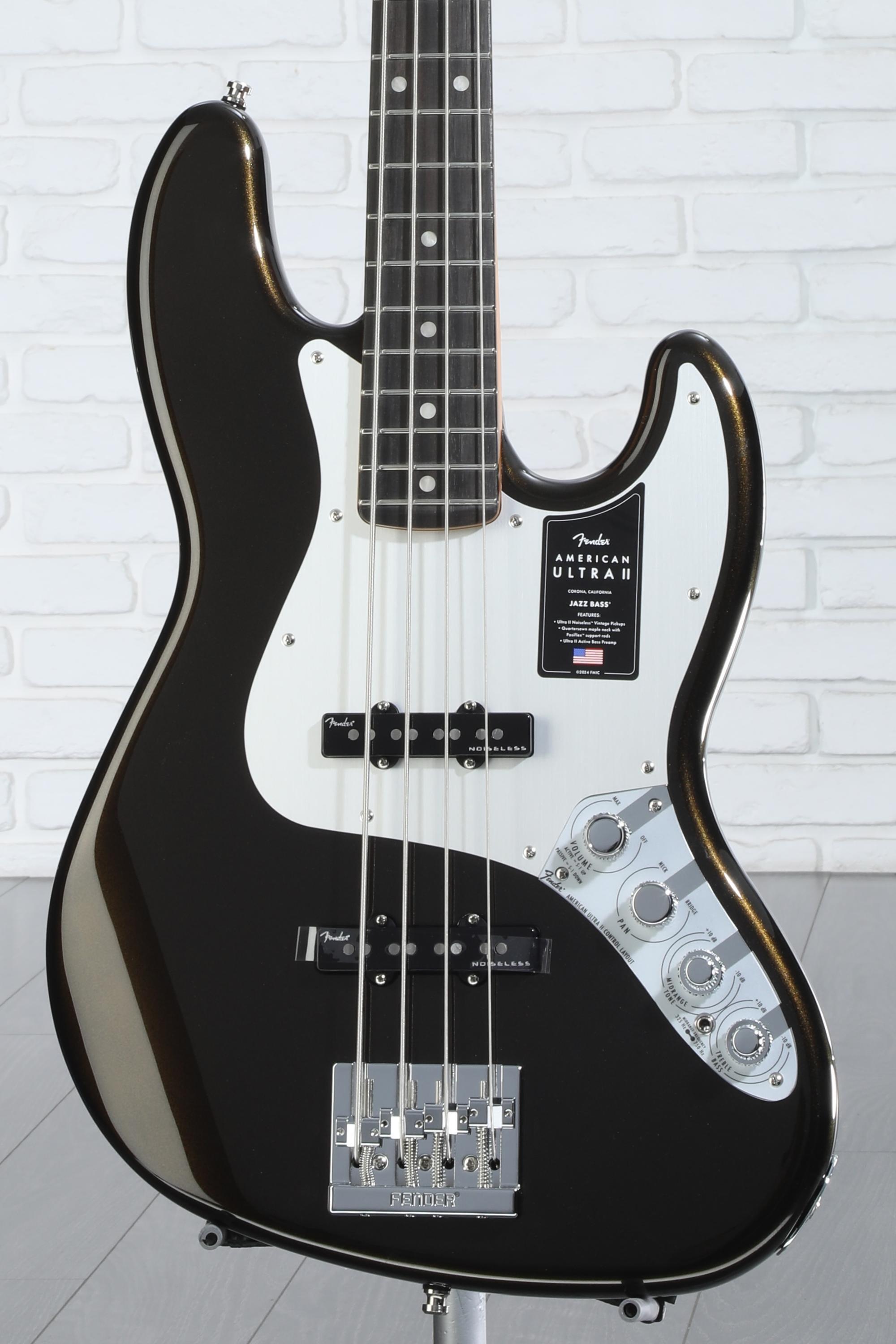 Fender American Ultra II Jazz Bass - Texas Tea, Ebony Fingerboard ...