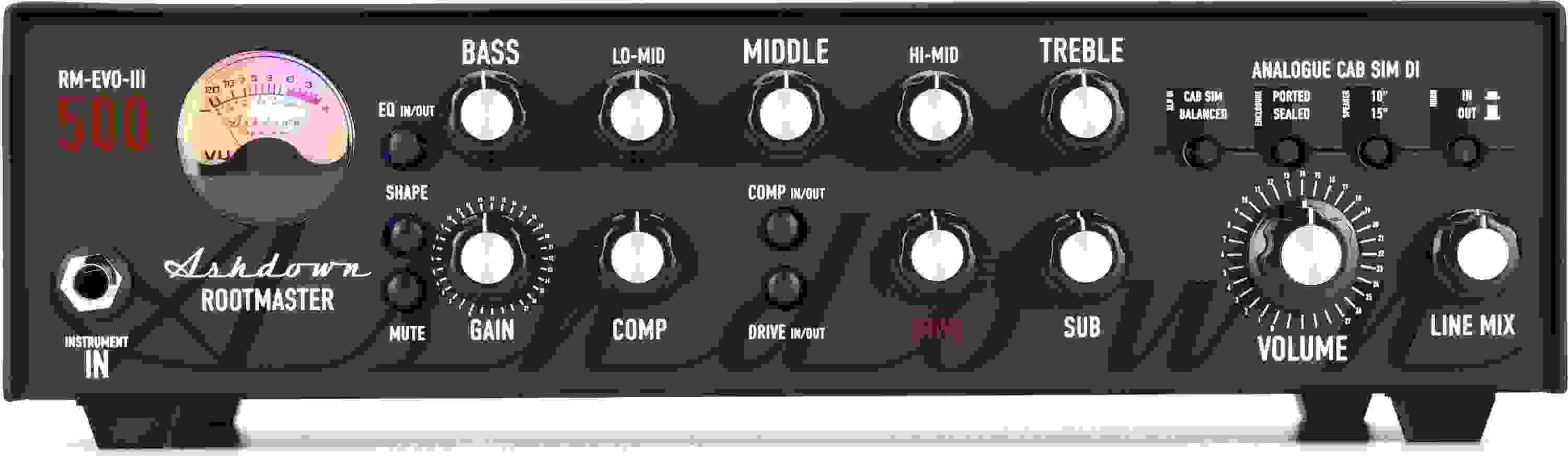 Ashdown RM-500 Rootmaster EVO III 500-watt Bass Head | Sweetwater