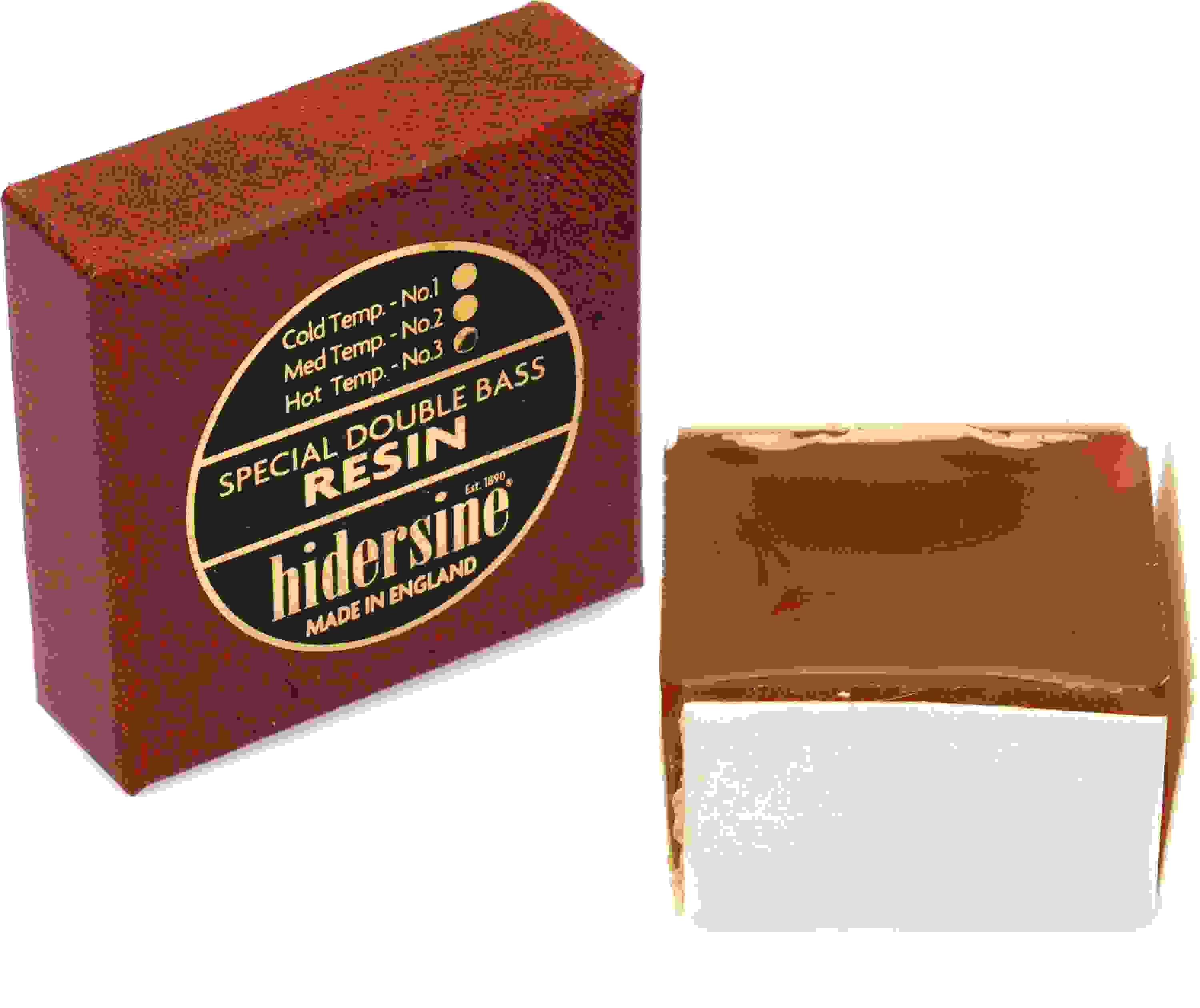 Hidersine DB3 Double Bass Rosin - Hard (Hot Weather) | Sweetwater