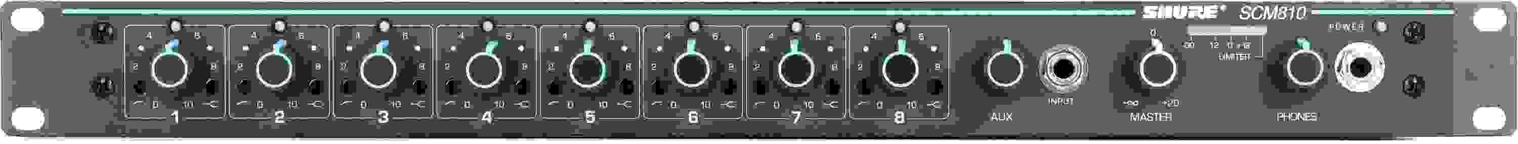 Shure SCM-810 8-channel Automatic Mixer | Sweetwater