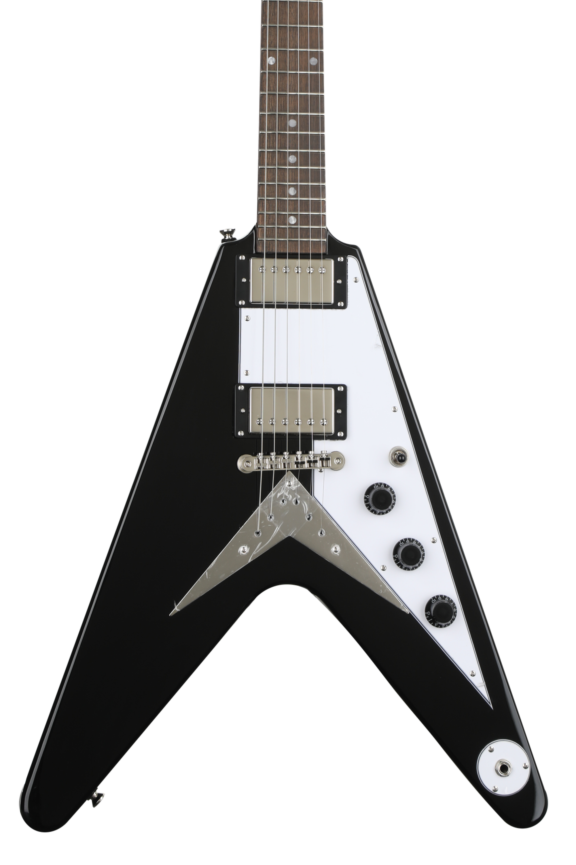 Epiphone Flying V Electric Guitar - Ebony | Sweetwater