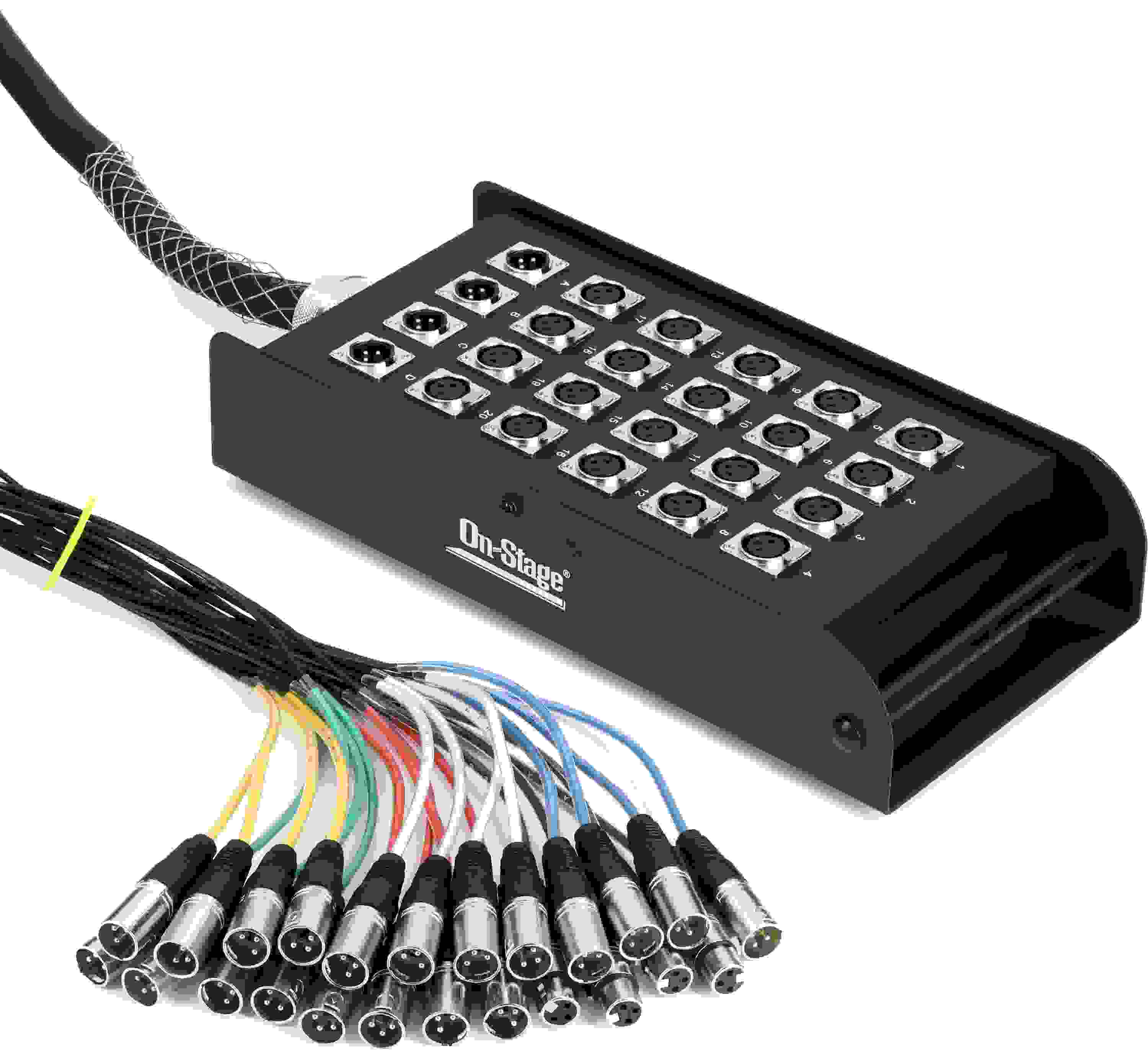 On-Stage SNK204100V2 20x4 XLR Stage Snake - 100 foot | Sweetwater