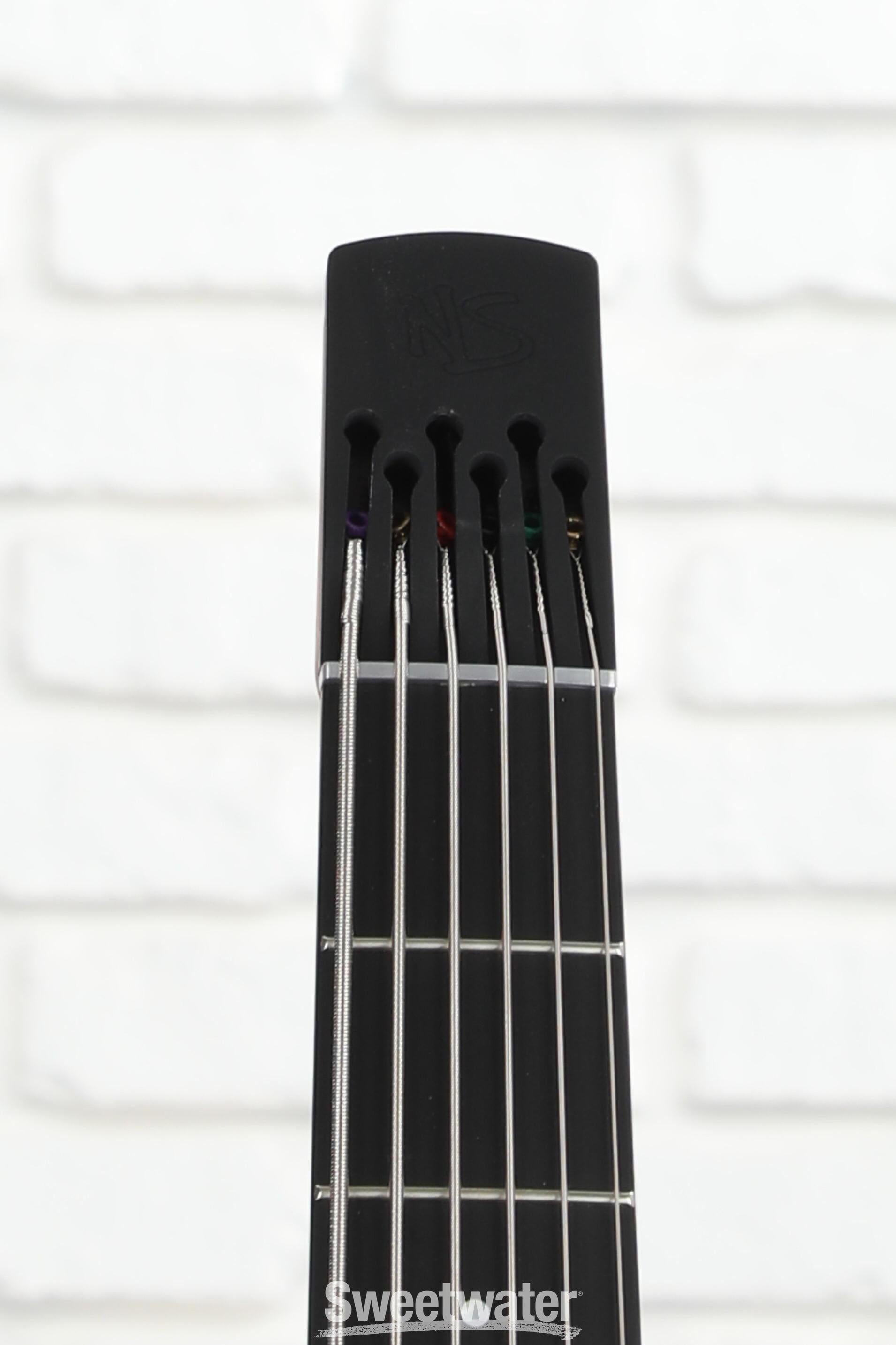 NS Design CR6 Radius Bass Guitar - Amber Satin | Sweetwater