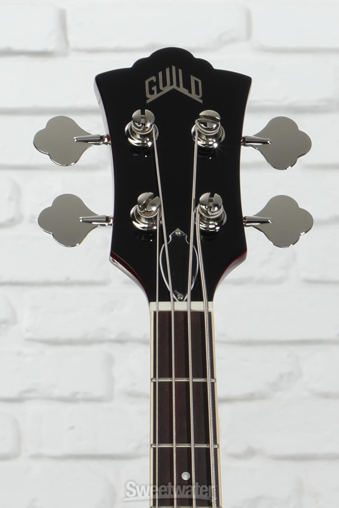 Guild Starfire I Left-handed Bass Guitar - Cherry | Sweetwater