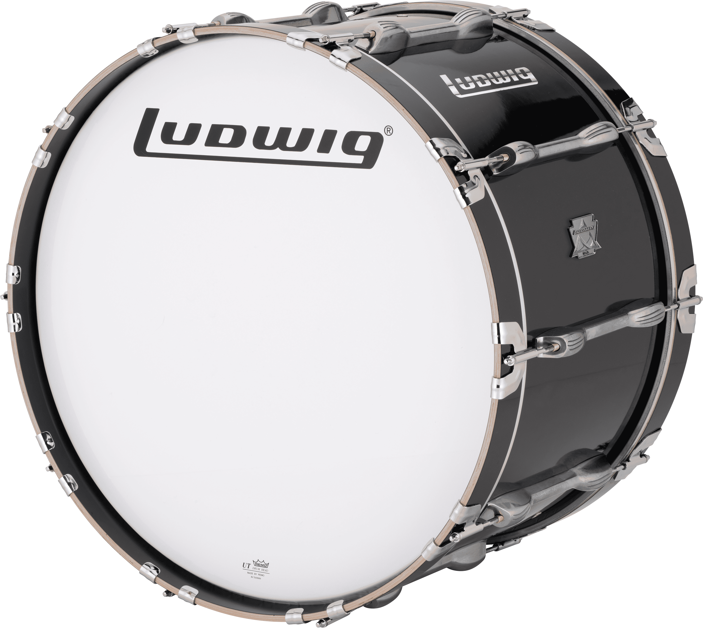 Ludwig LUMB32PB Ultimate Marching Bass Drum - 16 inches x 32 inches, Black | Sweetwater