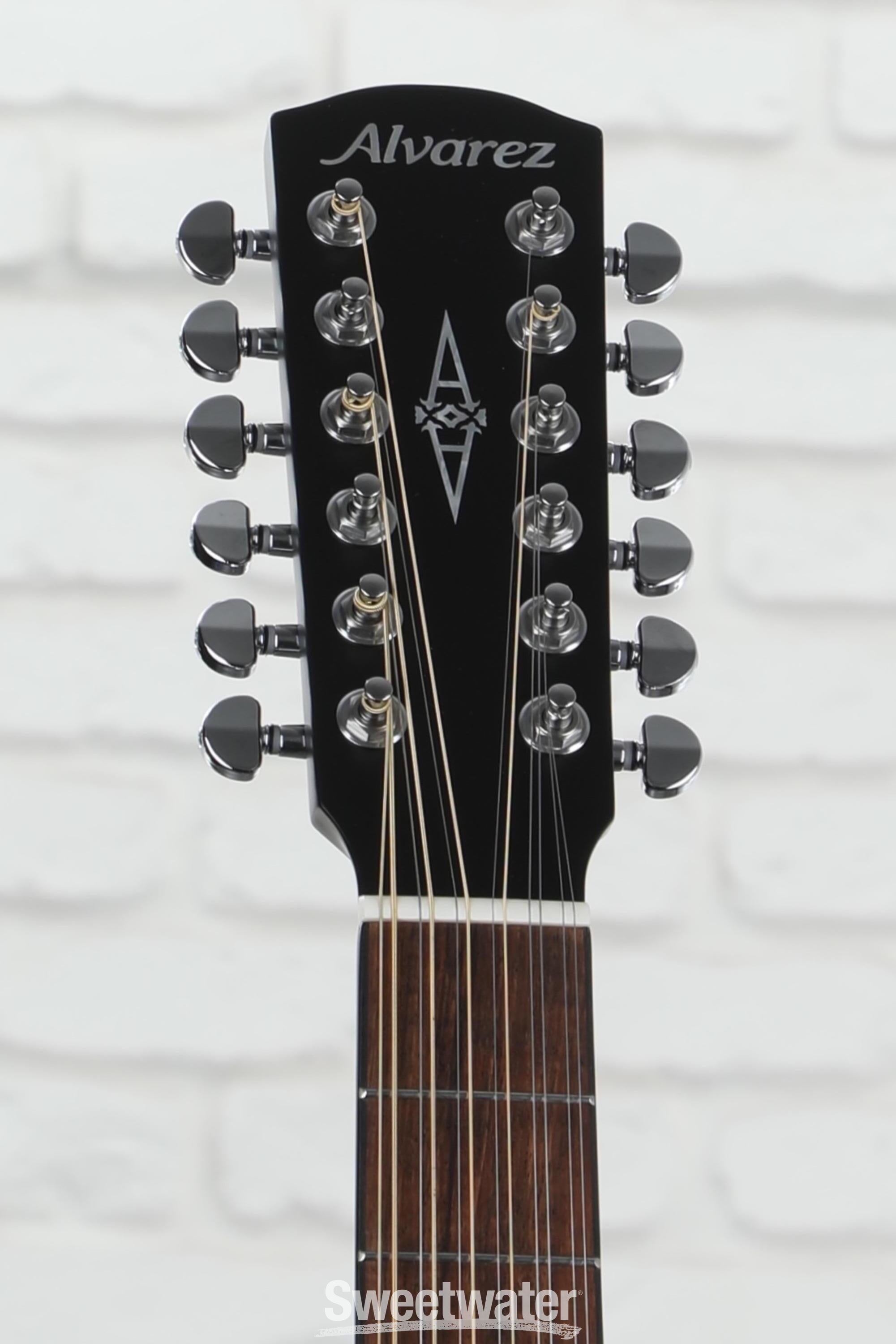 Alvarez AD60ce 12-string Acoustic-electric Guitar - Black | Sweetwater