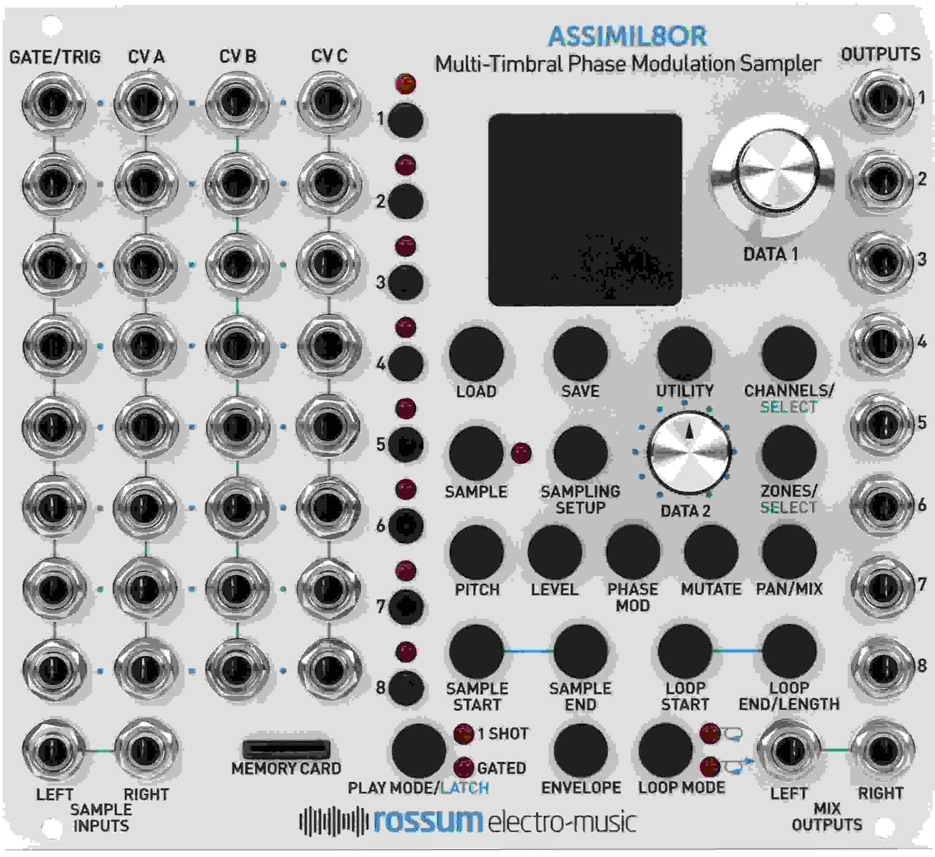 Rossum Electro-Music Assimil8or Eurorack Multi-timbral Sampler Module ...
