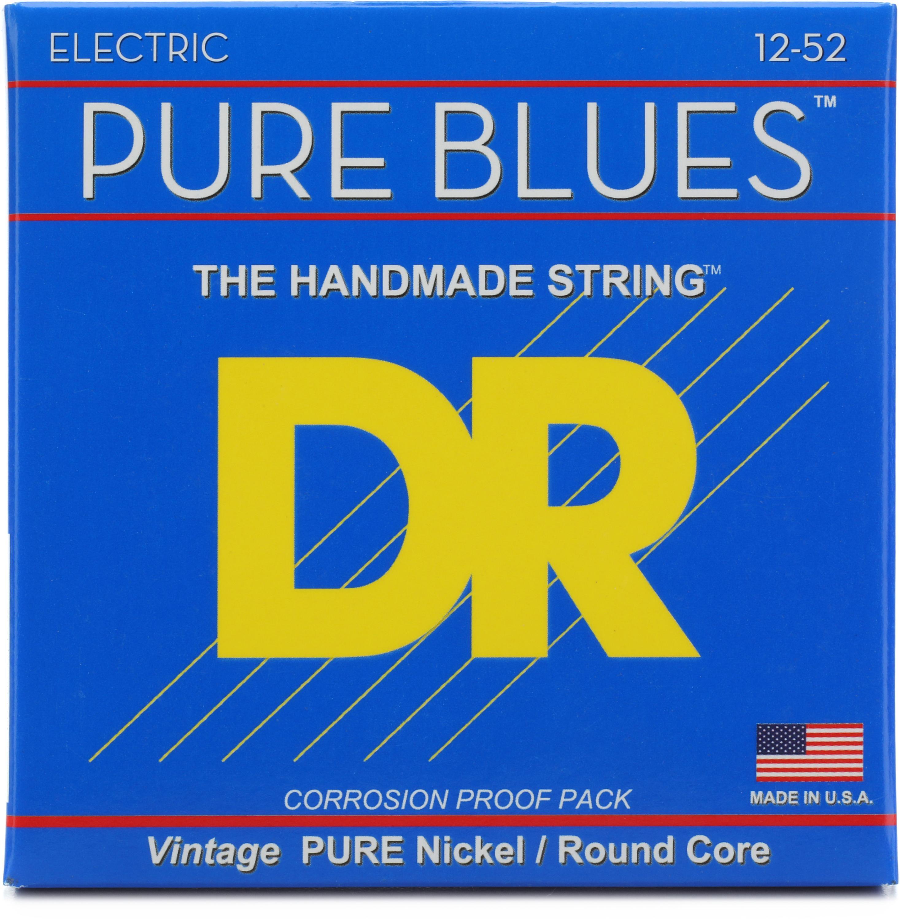 DR Strings PHR-12 Pure Blues Pure Nickel Electric Guitar Strings - .012 ...
