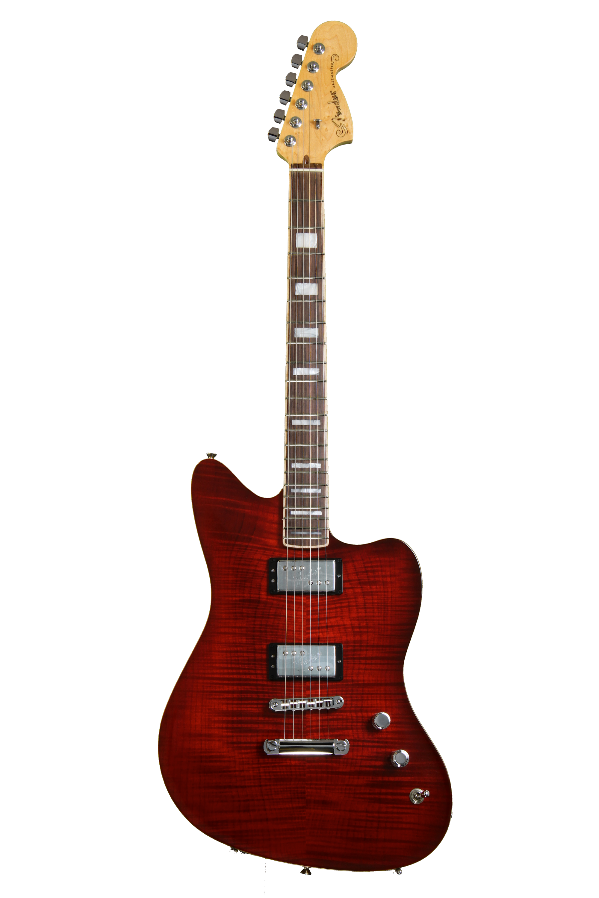 Fender American Select Carved Maple Top Jazzmaster HH - Cayenne Burst ...