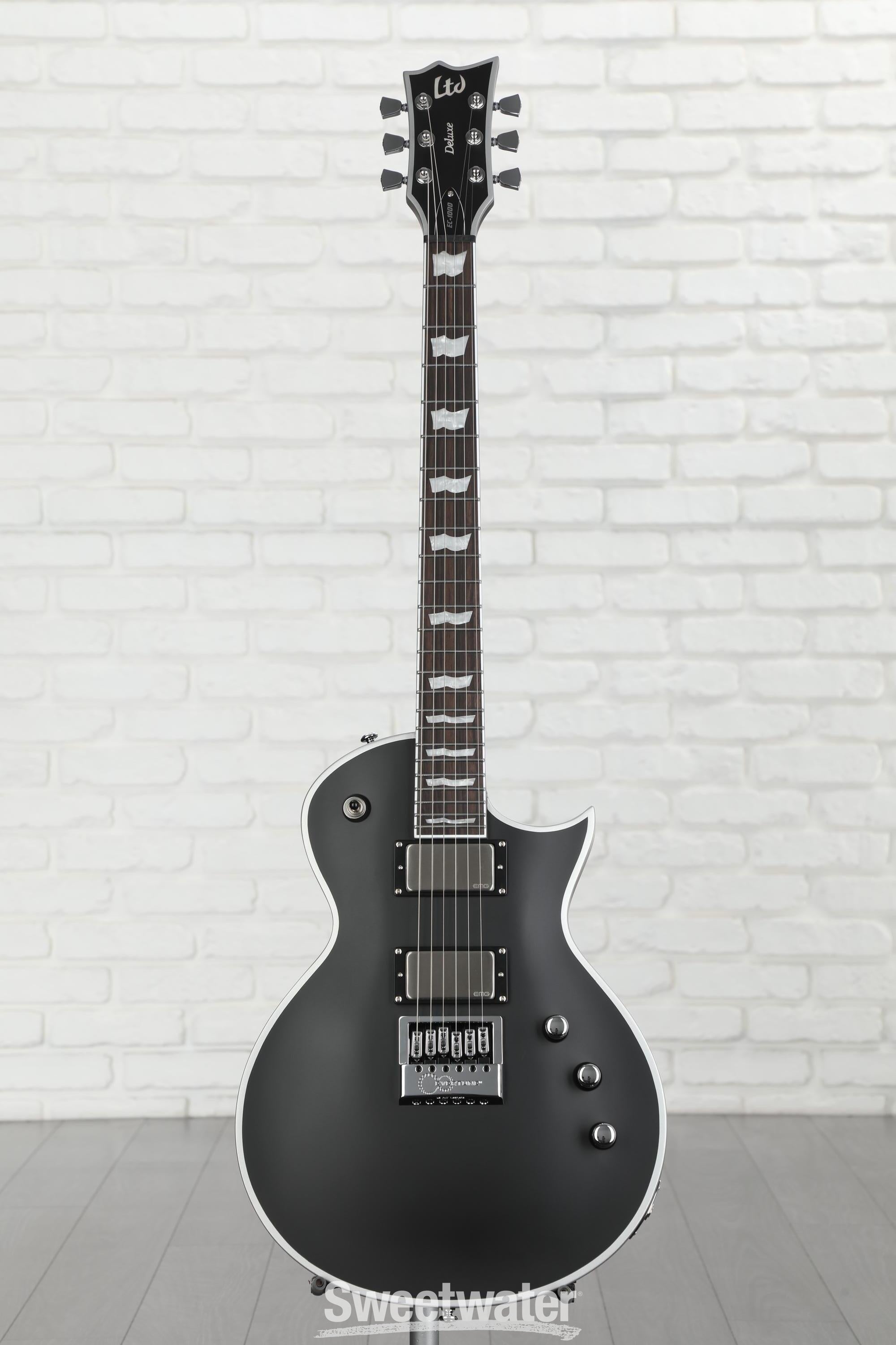 ESP LTD EC-1000 Evertune BB Electric Guitar - Black Satin | Sweetwater