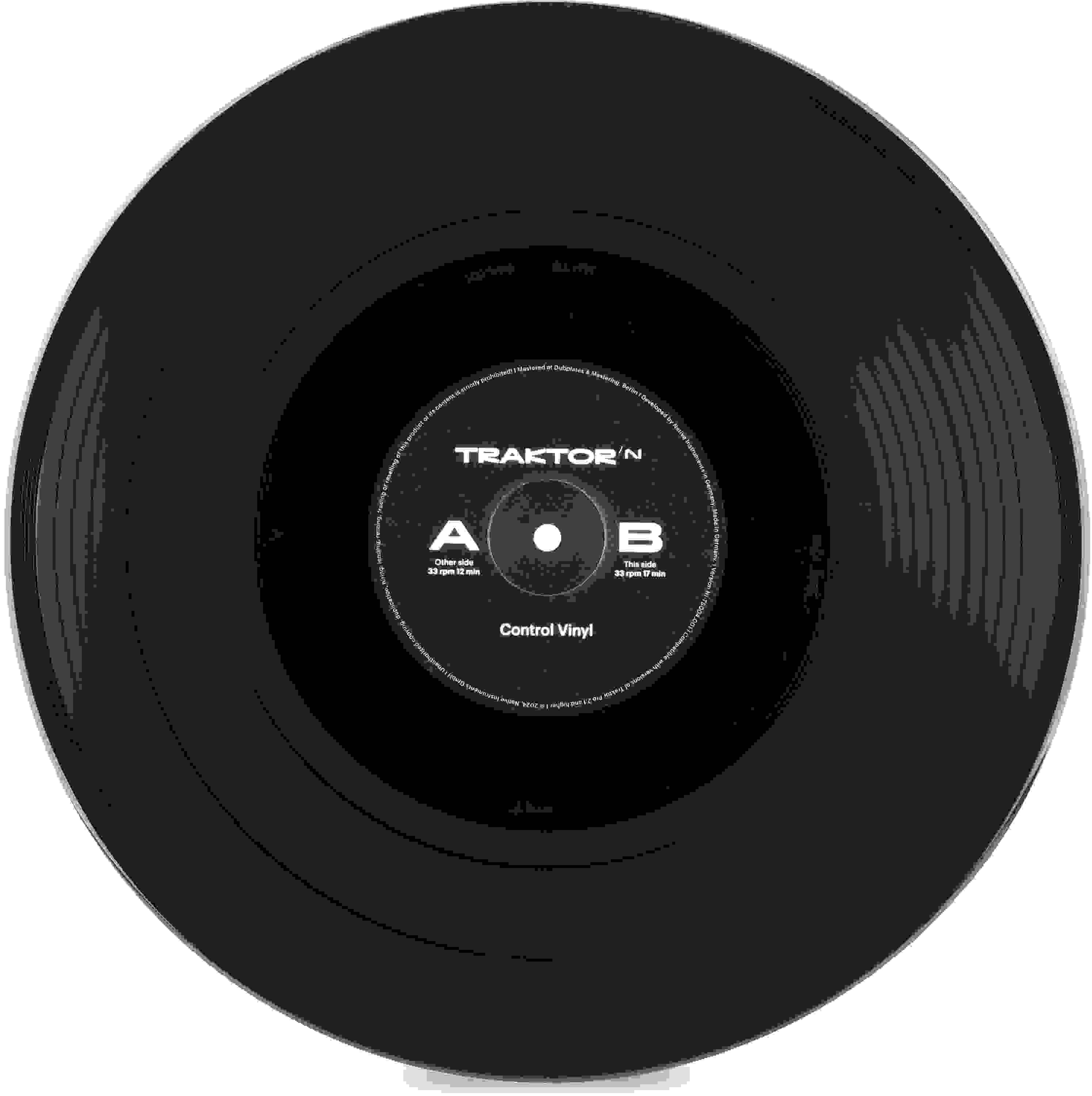 Native Instruments Traktor Control Vinyl - Single Vinyl, Black | Sweetwater