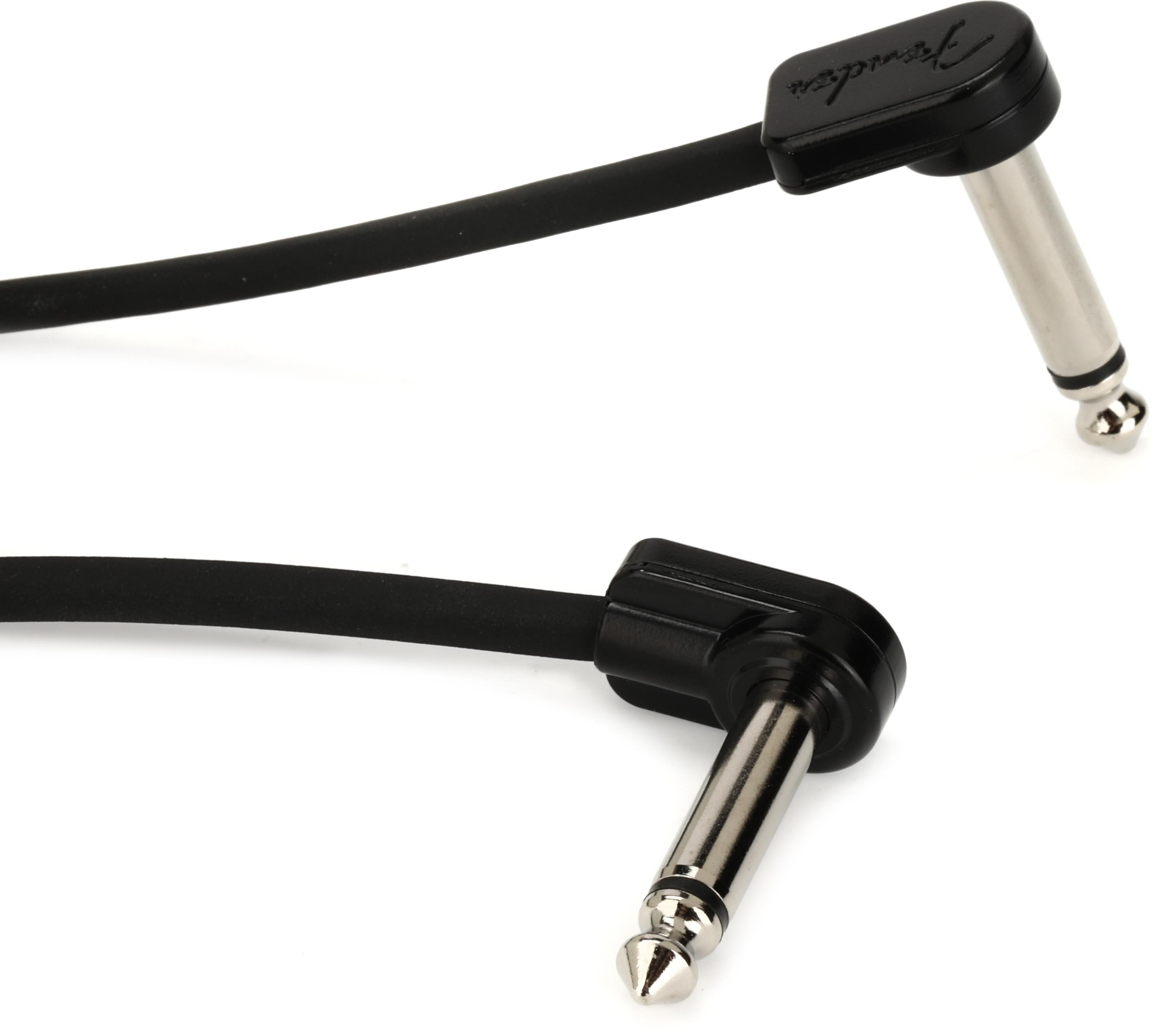 Fender Blockchain Patch Cable Kit - Right Angle to Right Angle - Large, Black | Sweetwater