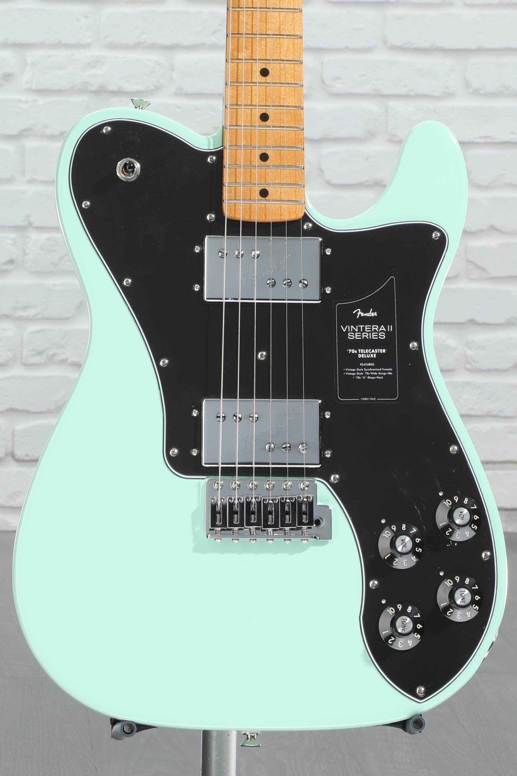 Fender Vintera II '70s Telecaster Deluxe Electric Guitar - Surf Green ...